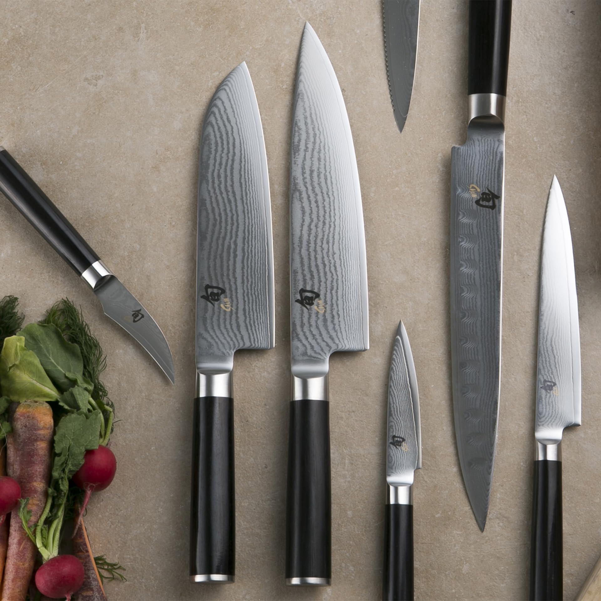 Shun Cutlery Classic Utility Knife 6", Narrow, Straight-Bladed Kitchen Knife Perfect for Precise Cuts, Ideal for Preparing Sandwiches or Trimming Small Vegetables, Handcrafted Japanese Knife