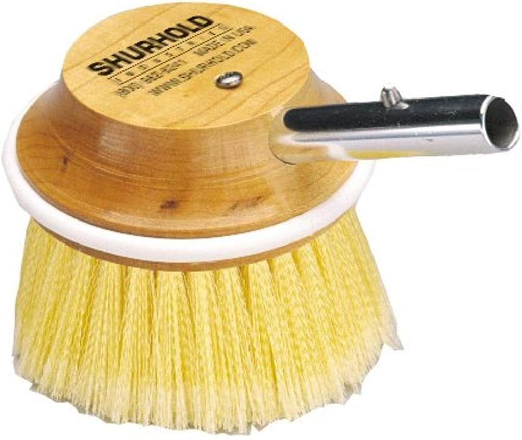 Shurhold 50 5" Round Brush with Soft Yellow Polystyrene Bristles