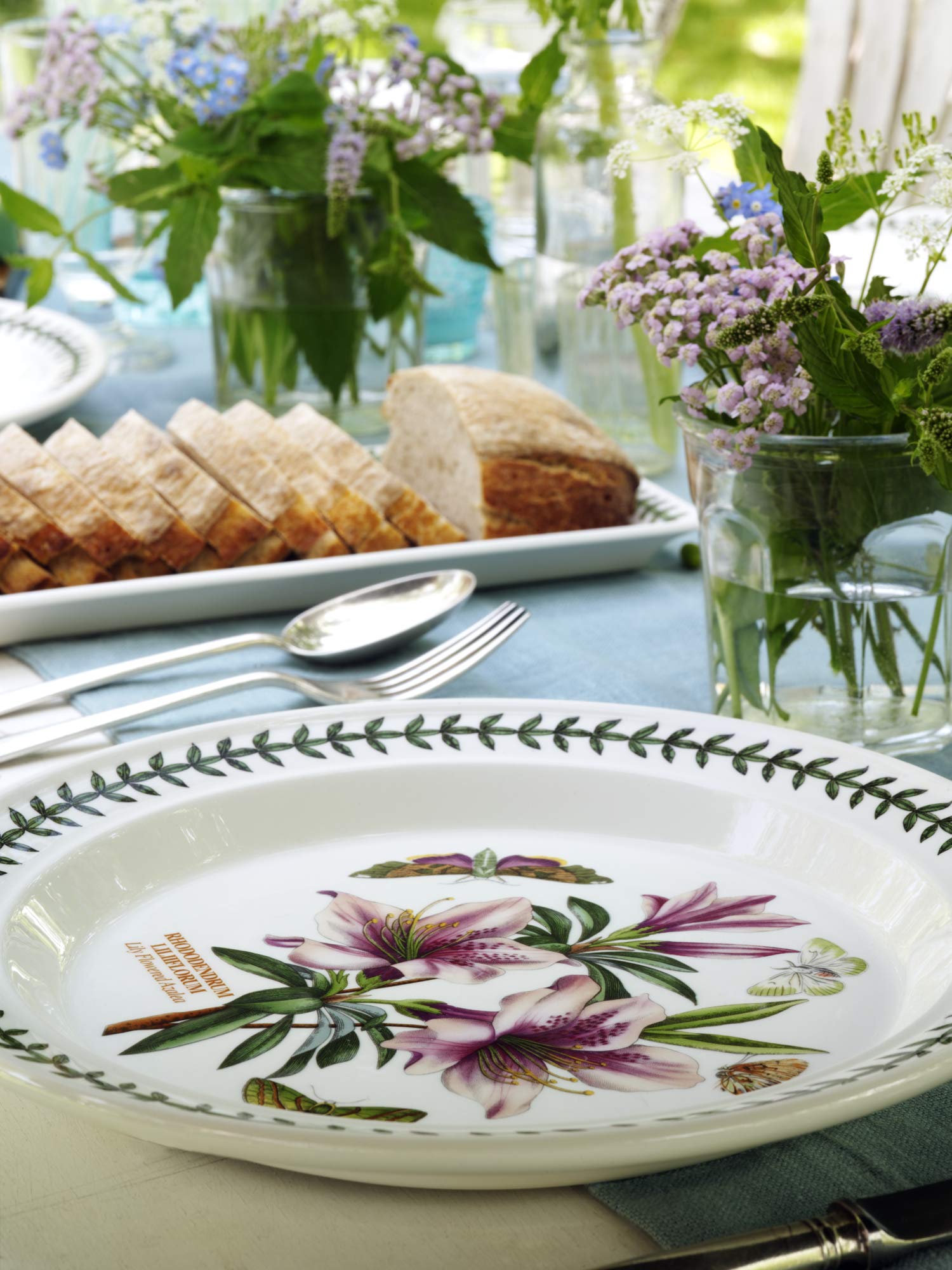 Portmeirion Botanic Garden Dinner Plates, Set of 6 Assorted Motifs
