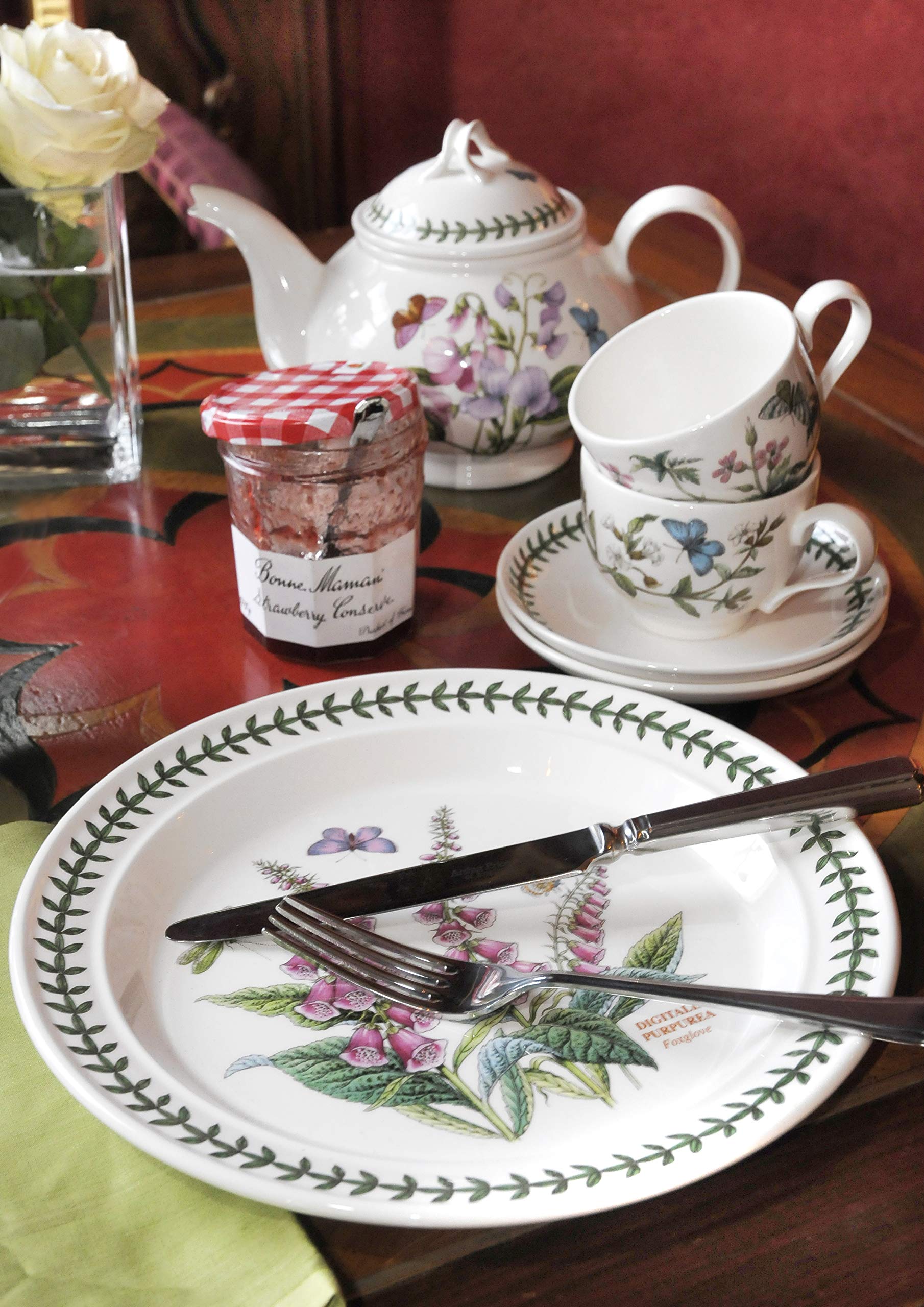 Portmeirion Botanic Garden Dinner Plates, Set of 6 Assorted Motifs