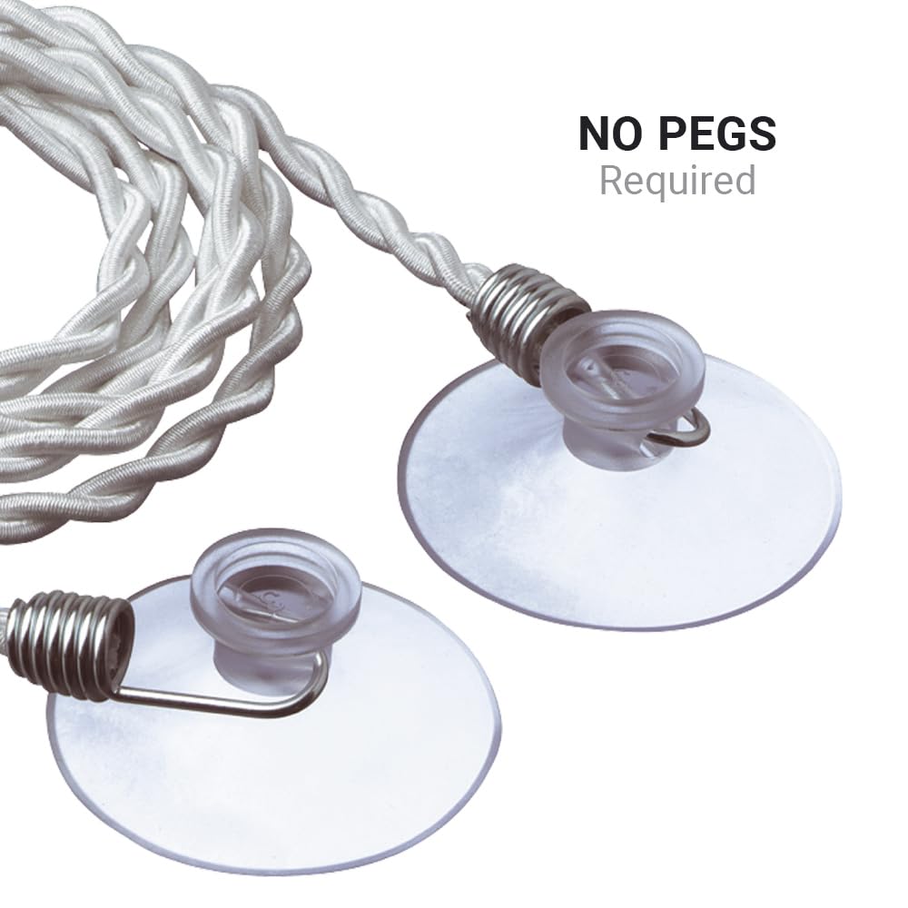 Design Go Go Travel Clothes Line, White, One Size