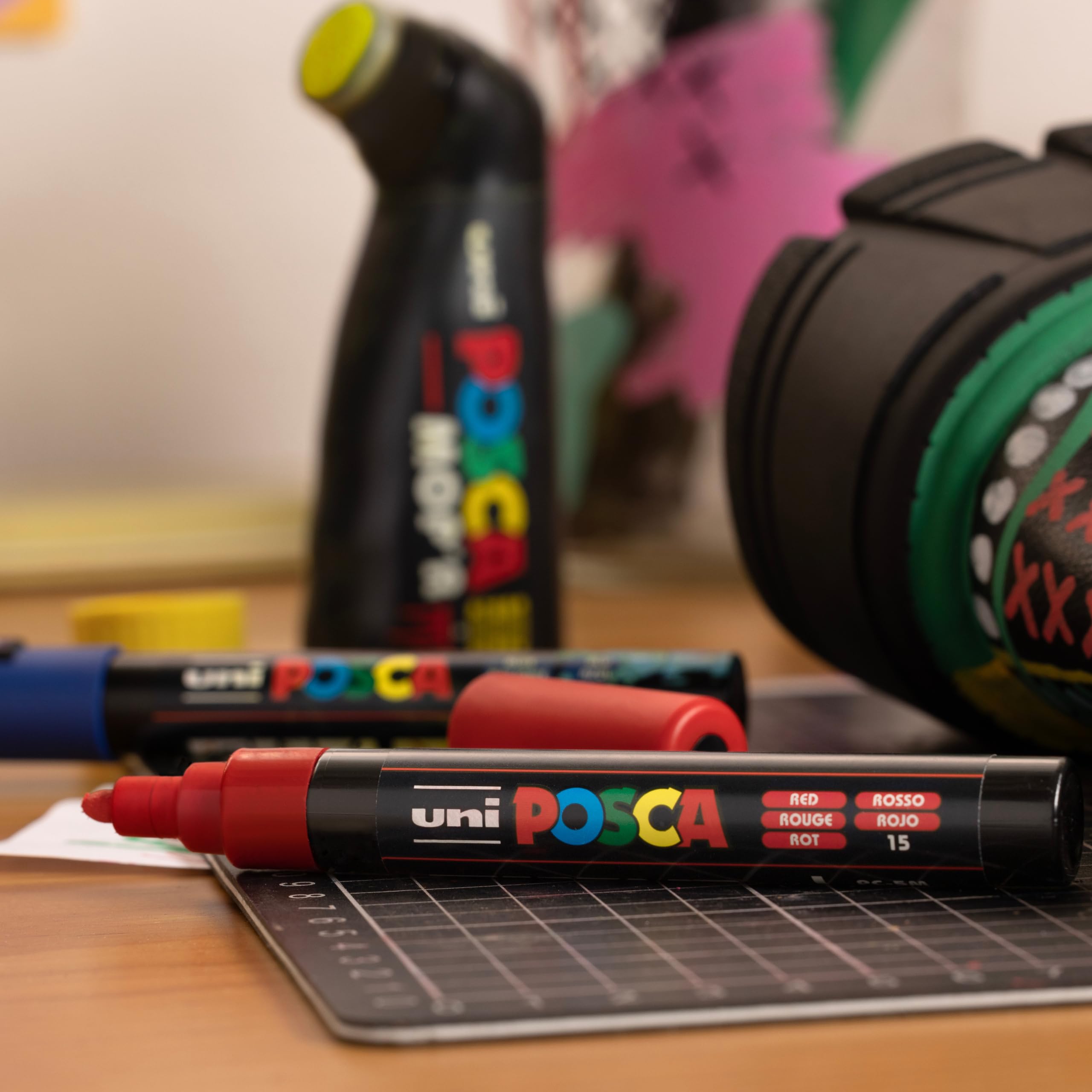 Posca Acrylic Paint Marker, Chisel Shaped, Black