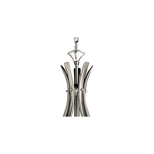 Kichler Dover 23" 5 Light Chandelier with Etched Seeded Glass in Brushed Nickel