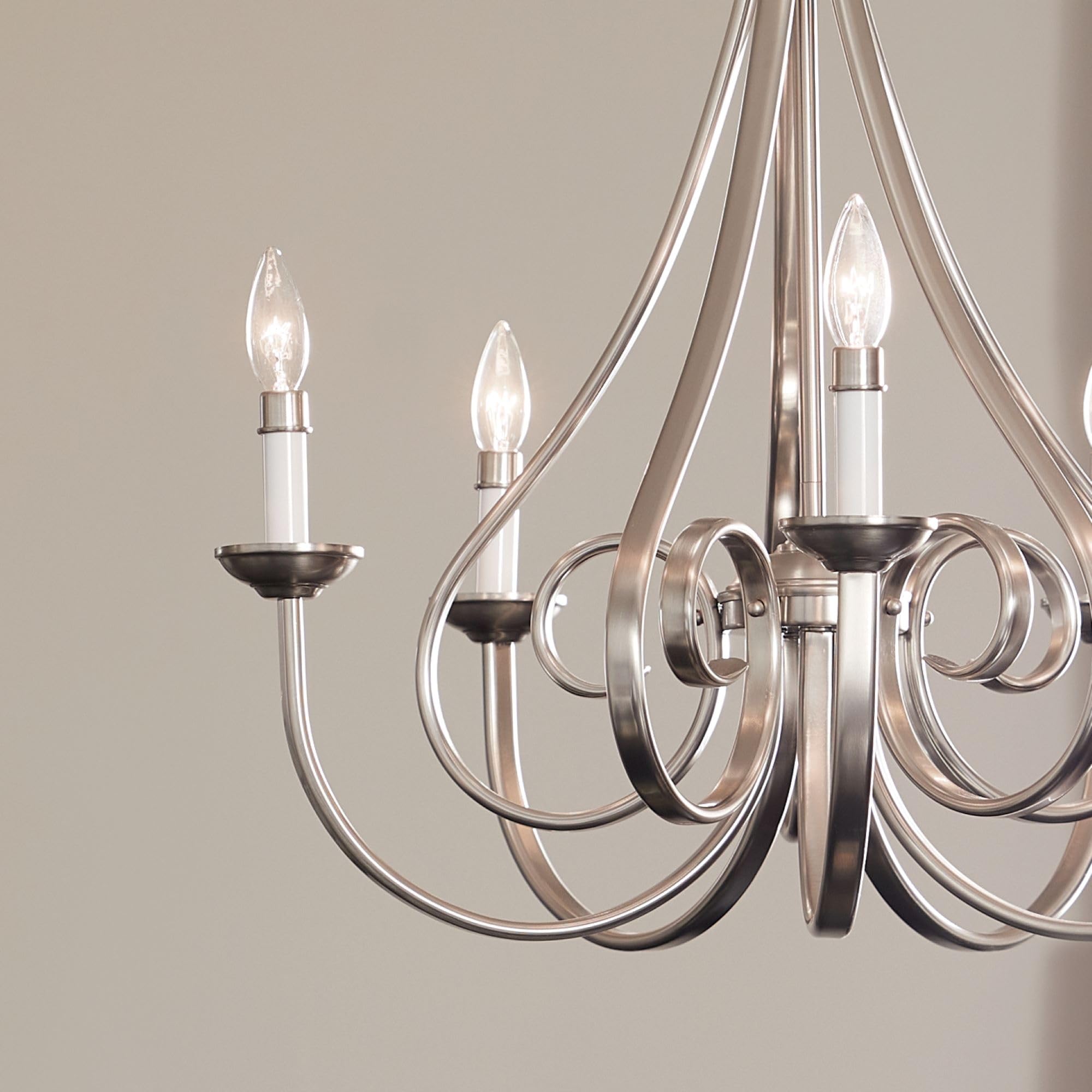 Kichler Dover 24.5" 5 Light Chandelier in Brushed Nickel