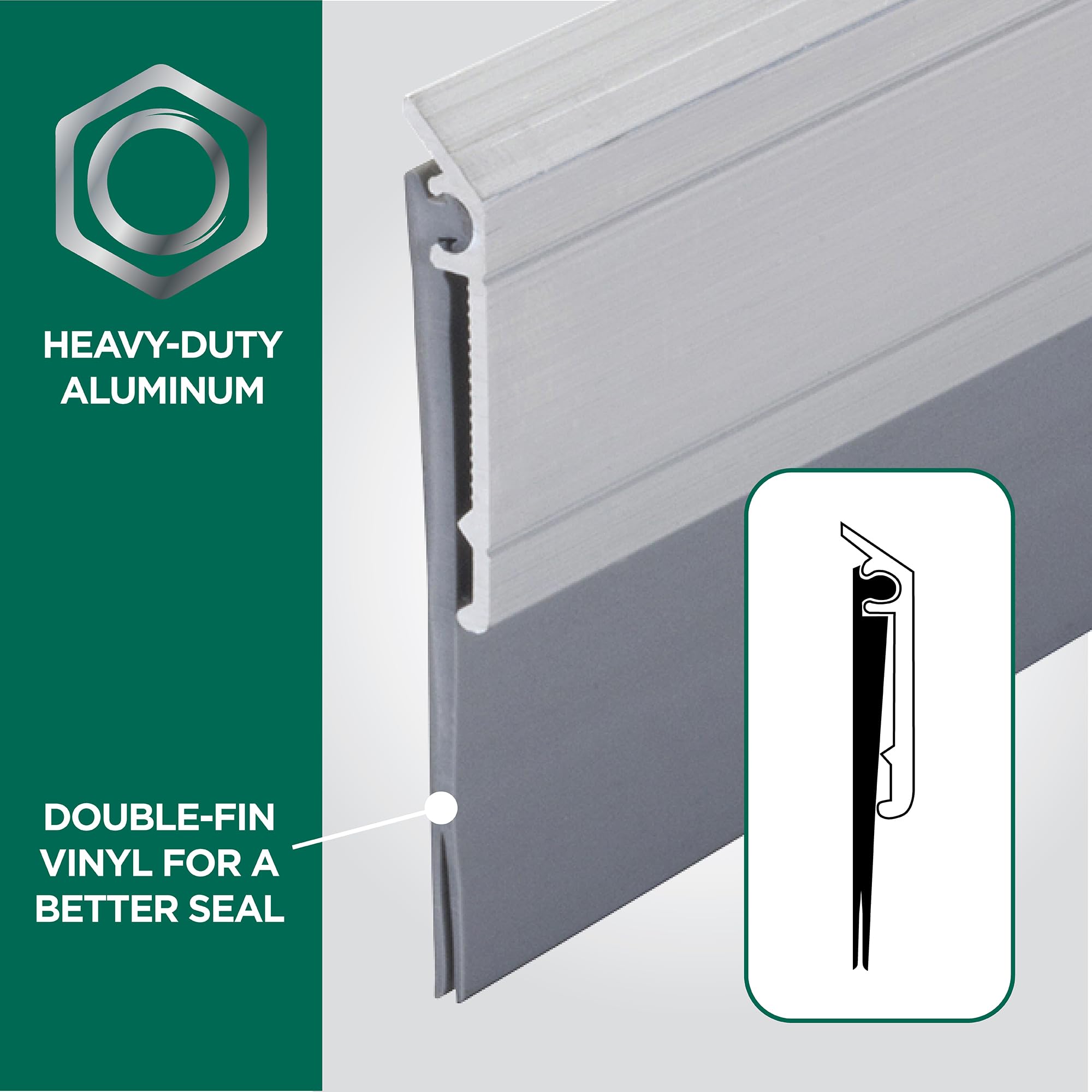 M-D Building Products 5413 48-Inch Deluxe Aluminum and Vinyl Door Sweep