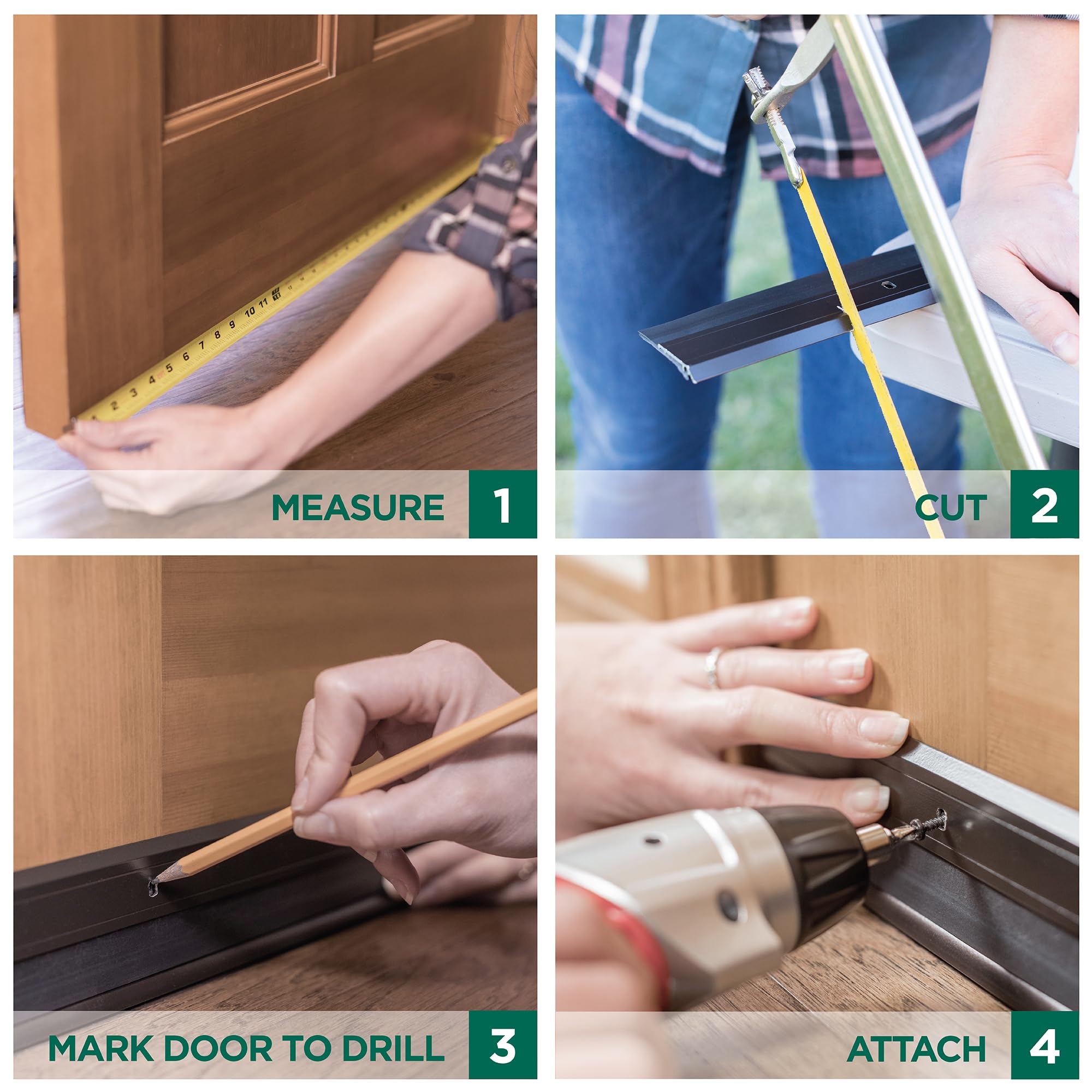 M-D Building Products 5413 48-Inch Deluxe Aluminum and Vinyl Door Sweep