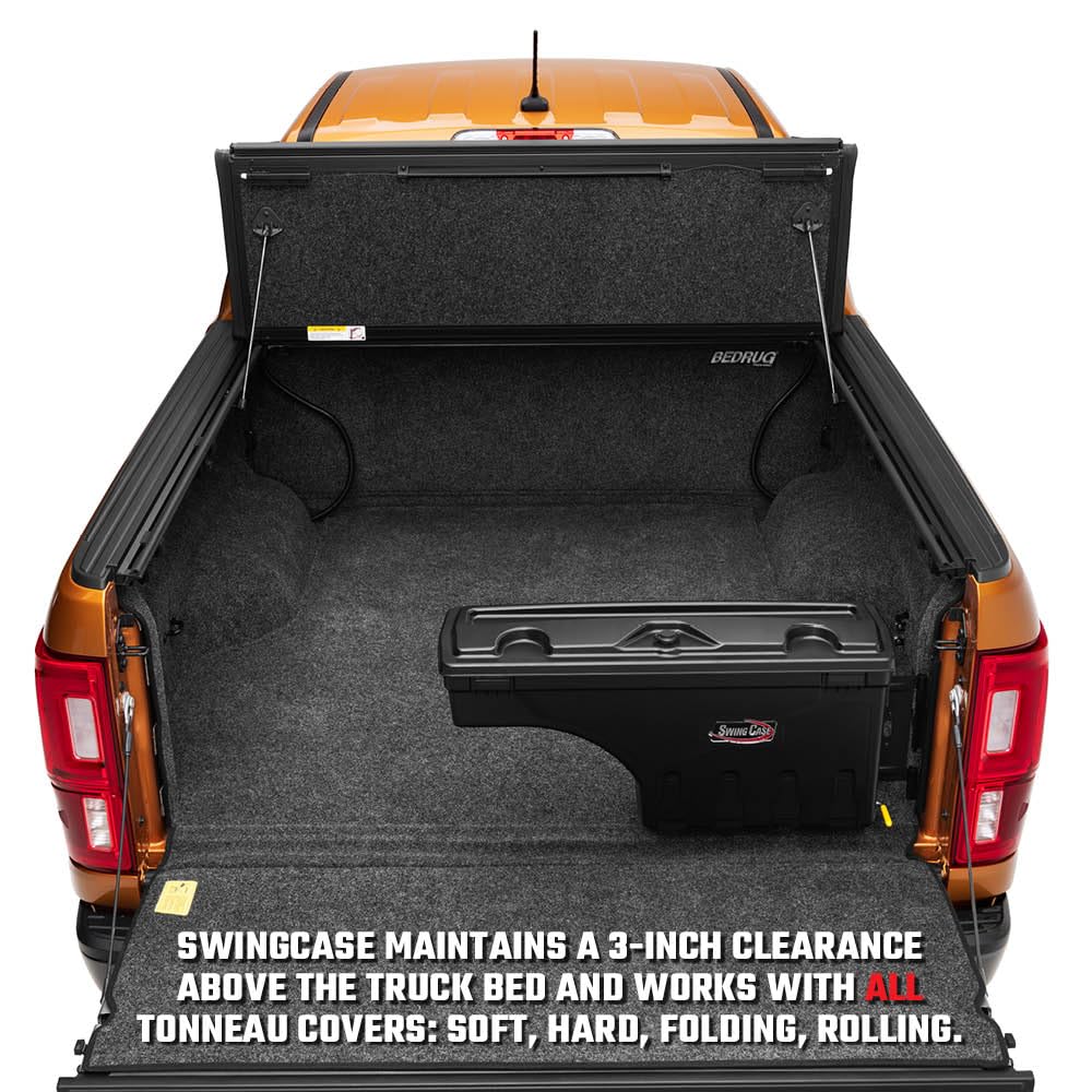 UnderCover SwingCase Truck Bed Storage Box | SC300P | Fits 2002 - 2018, 2019 - 2020 Classic Dodge Ram 1500, 2003-20 2500/3500, Passenger