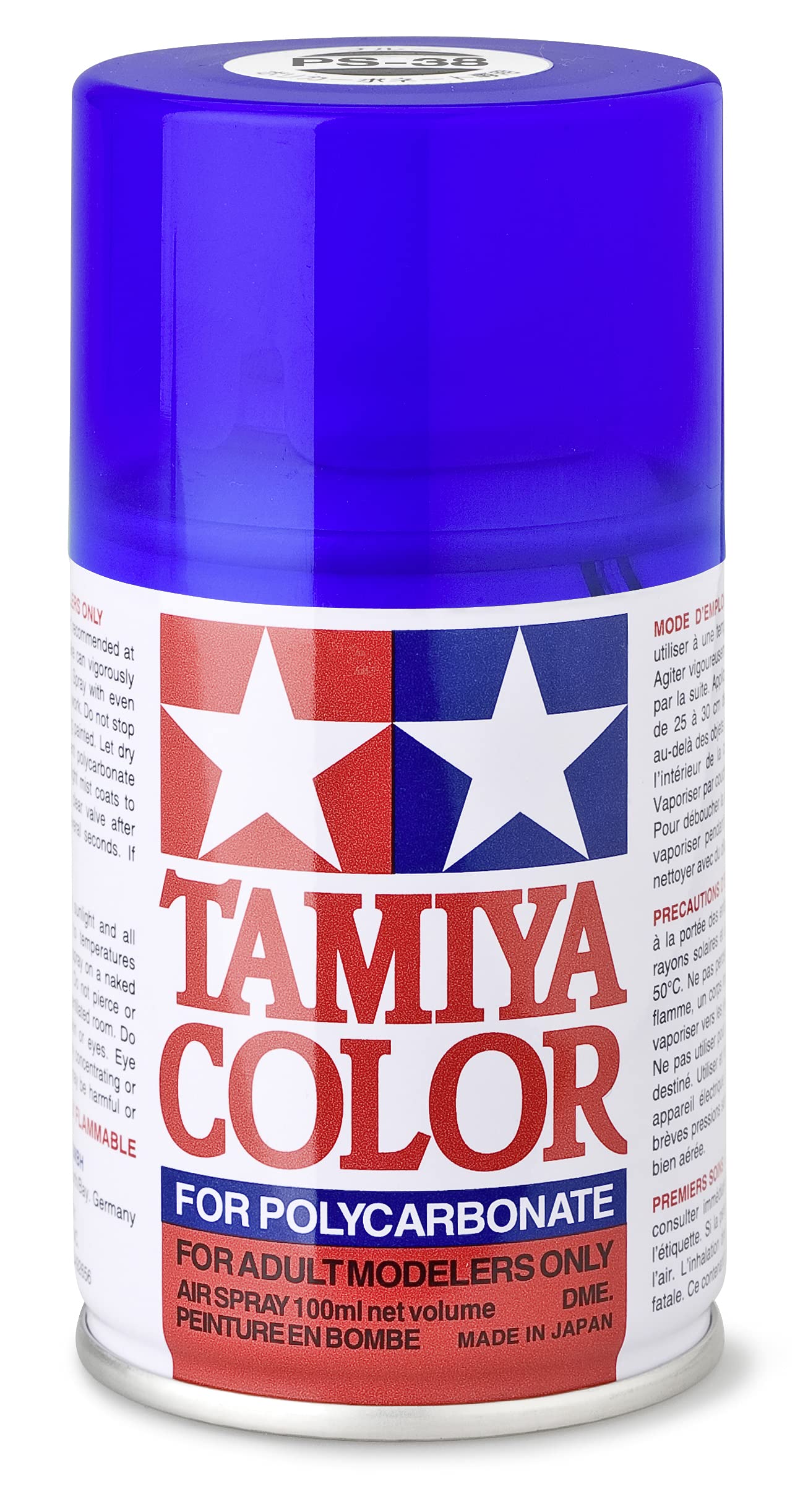TAMIYA Polycarbonate Paint PS-38 Translucent Blue