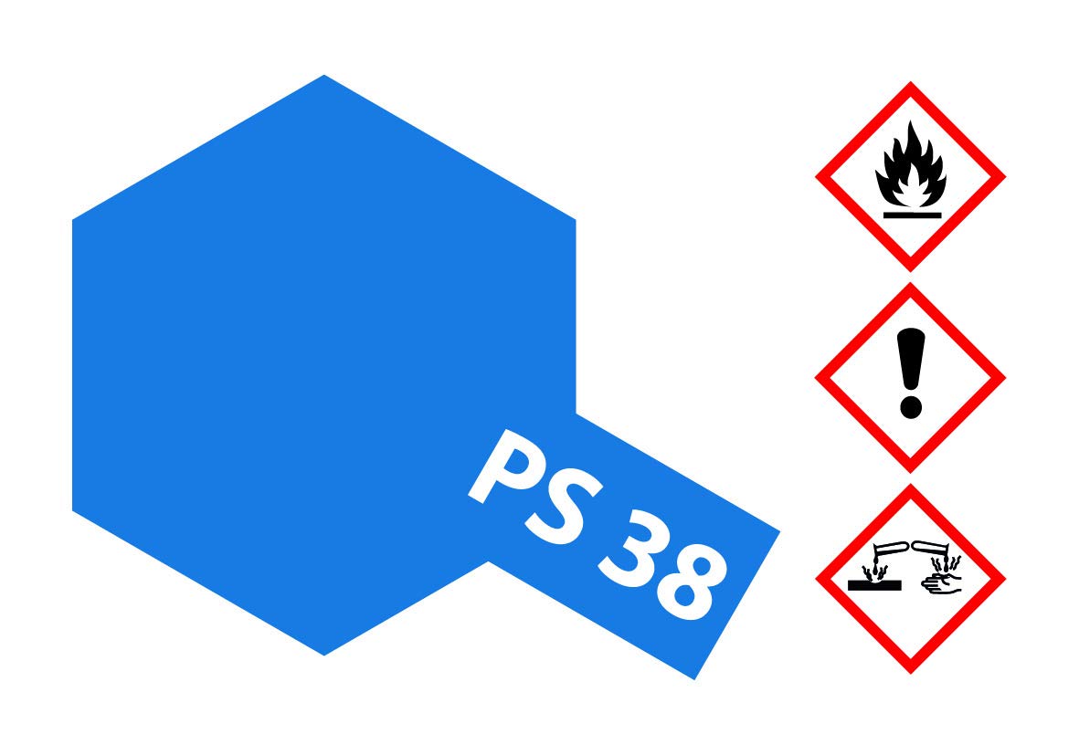 TAMIYA Polycarbonate Paint PS-38 Translucent Blue