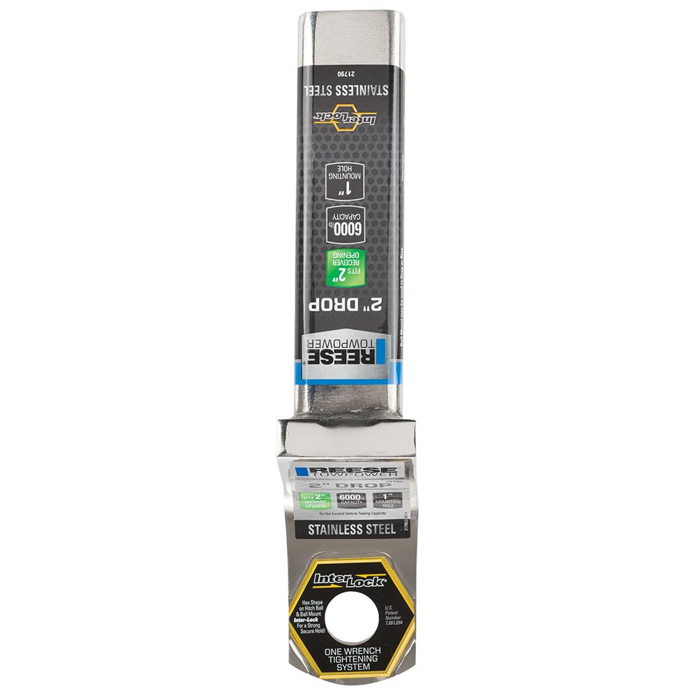 Reese Towpower 21790 Stainless Steel Class III Interlock Ball Mount