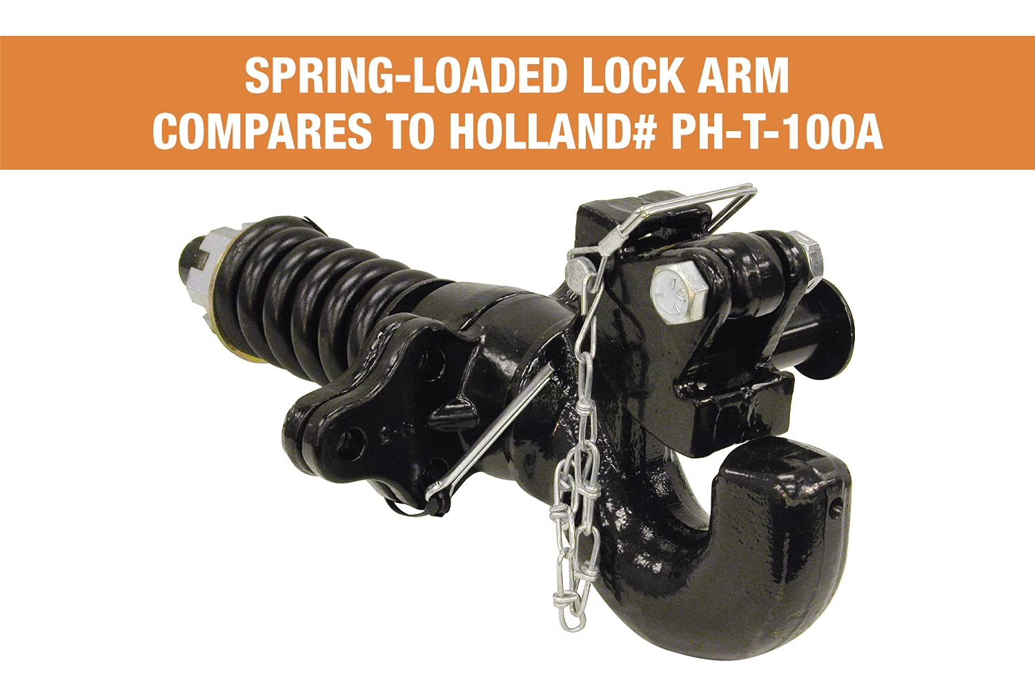 Buyers Products BP100A 15 Ton Capacity Forged Swivel Type Pintle Hook , Black