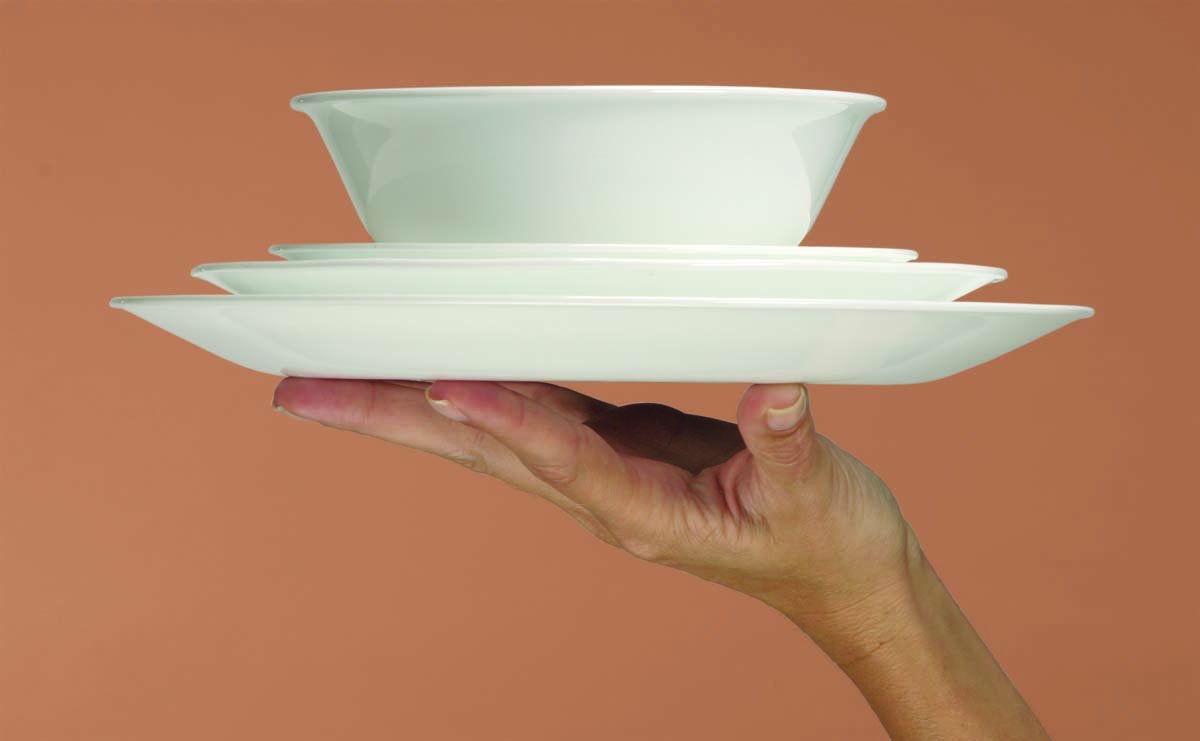 Corelle Square Urban Arc 16-Piece Dinnerware Set, Service for 4