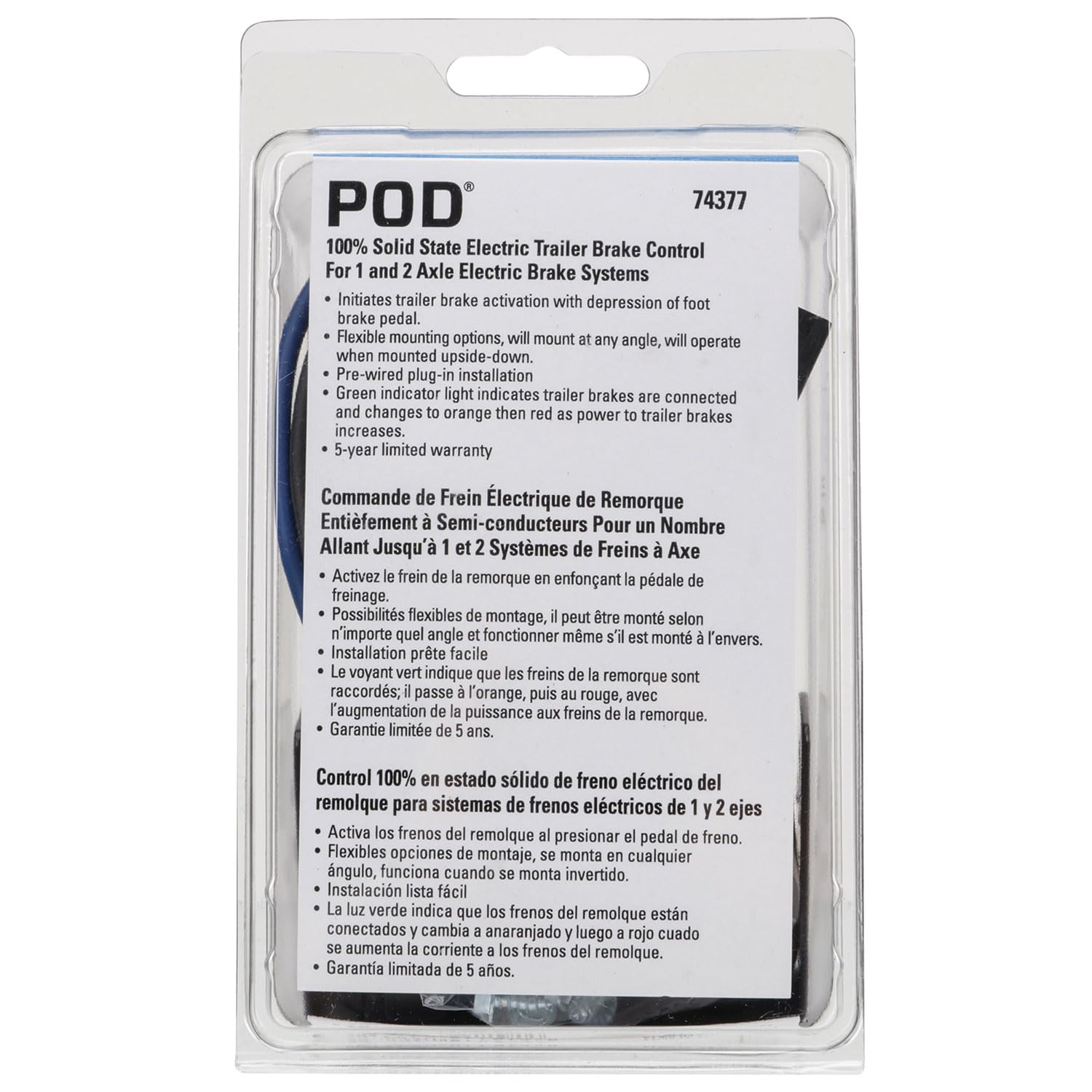 Reese Towpower 74377 Pod Brake control, Black