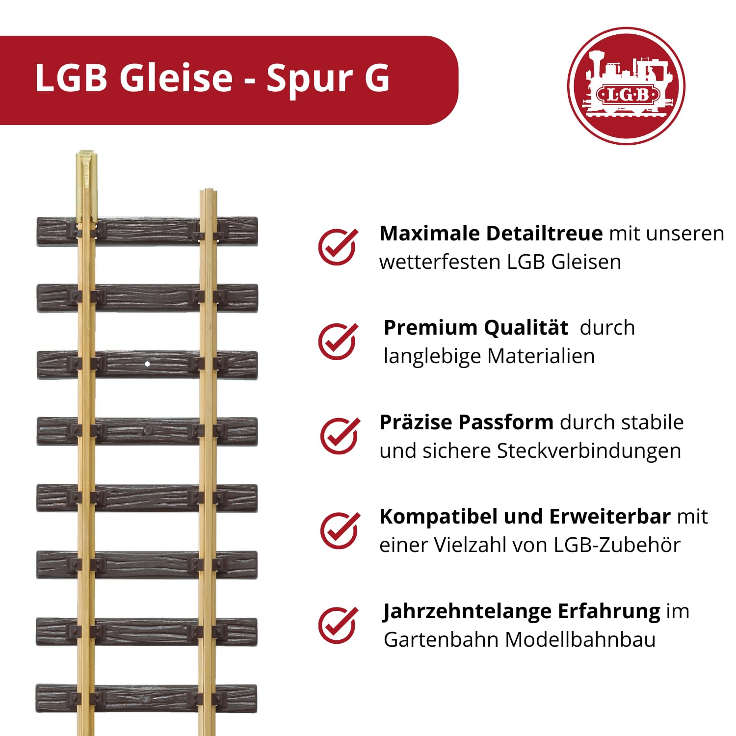 LGB R1 30 Degree G Scale Radius Curved Track, 1 Piece