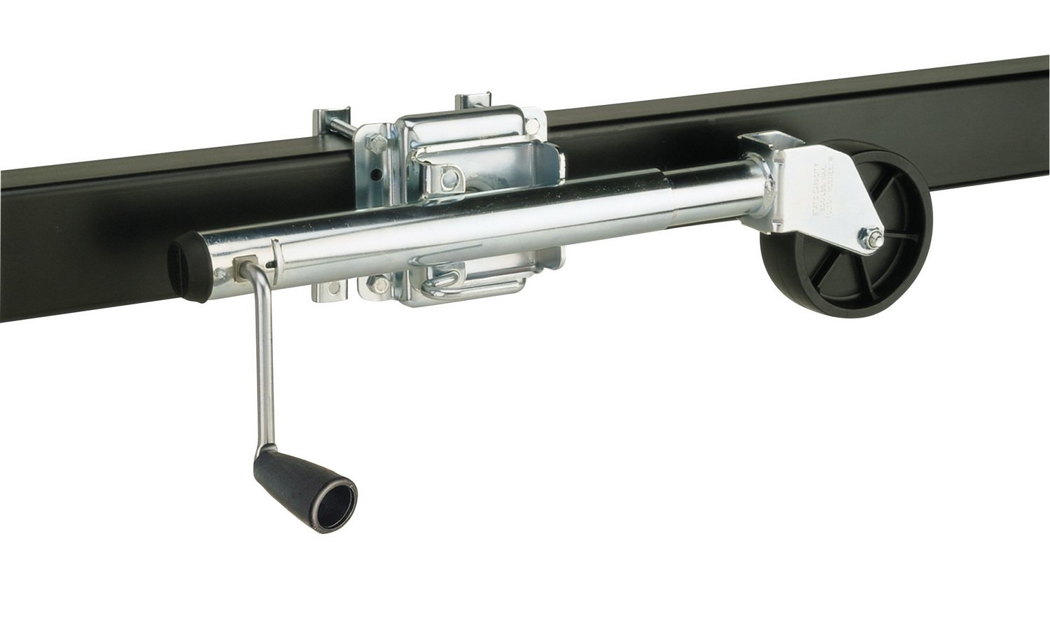 REESE Towpower 74410 Trailer Jack, Heavy-Duty Swivel Mount, 6-Inch Wheel, Chrome