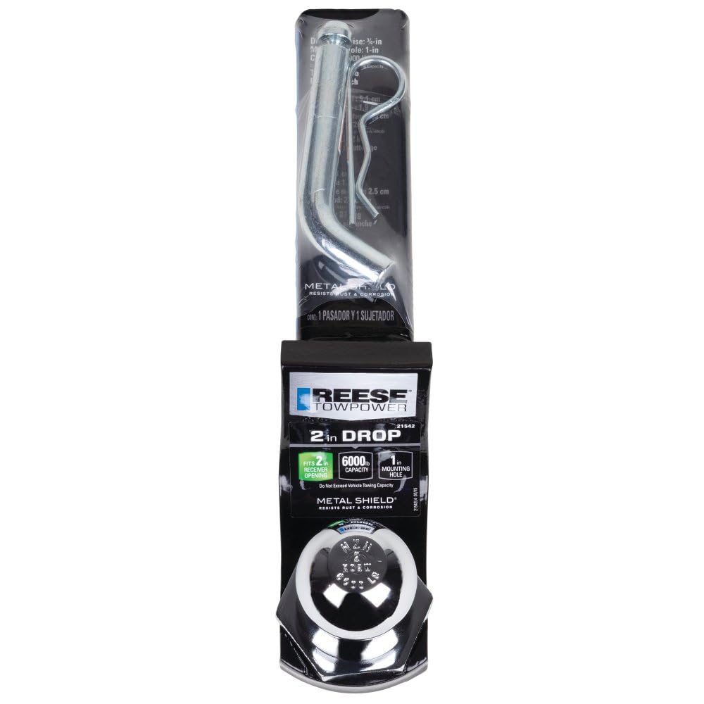 Reese Towpower 21542 Class III Towing Starter Kit, Black with Ch Ball