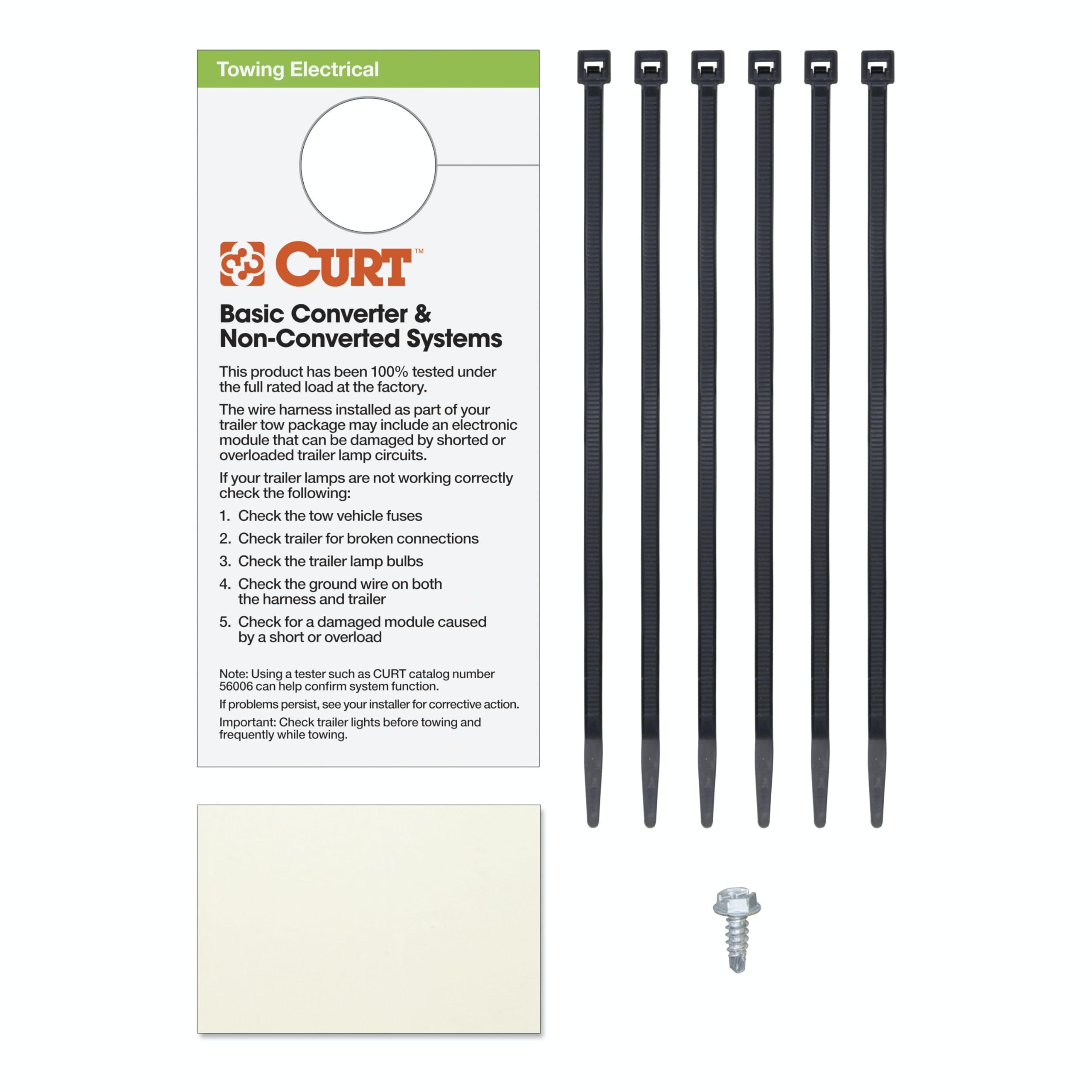 CURT 56046 Vehicle-Side Custom 4-Pin Trailer Wiring Harness, Fits Select Chevrolet Impala