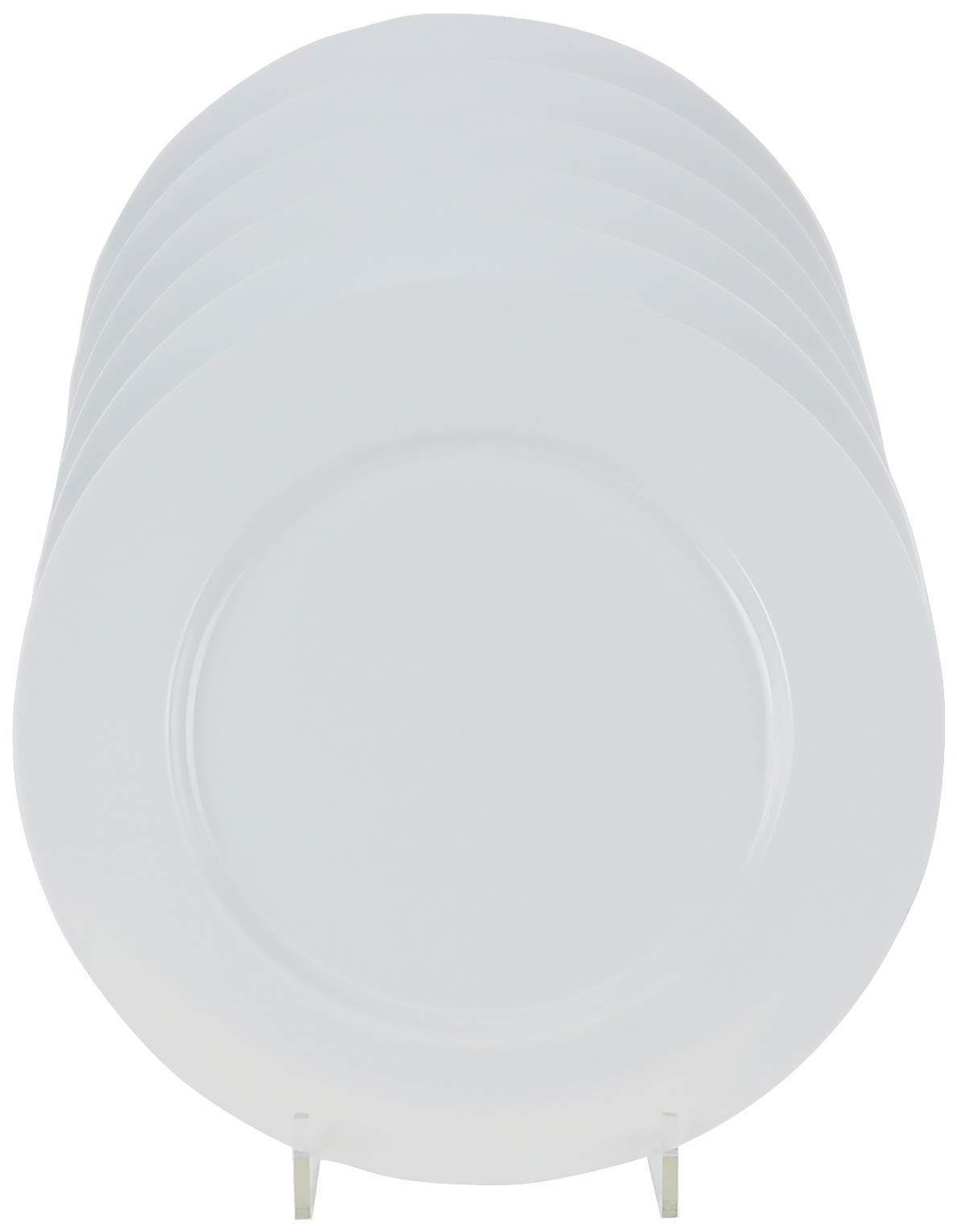 Calypso Basics by Reston Lloyd Melamine Salad Plate, Set of 6, White,72300SET