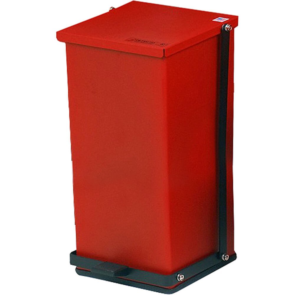 Detecto Receptacle Baked Epoxy in Red Capacity: 48 Quart (12 Gallon)