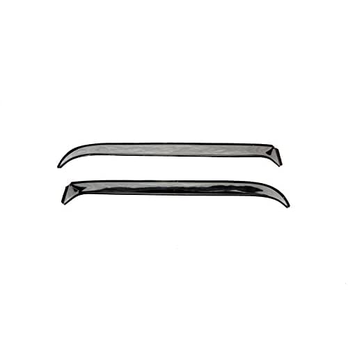 Auto Ventshade [AVS] Ventshade / Rain Guards | Stainless, Black, 2 pc | 32059 | Fits Most 1973-1991 GM Full Size Trucks and SUV's - Consult Application Guide to Verify Fitment
