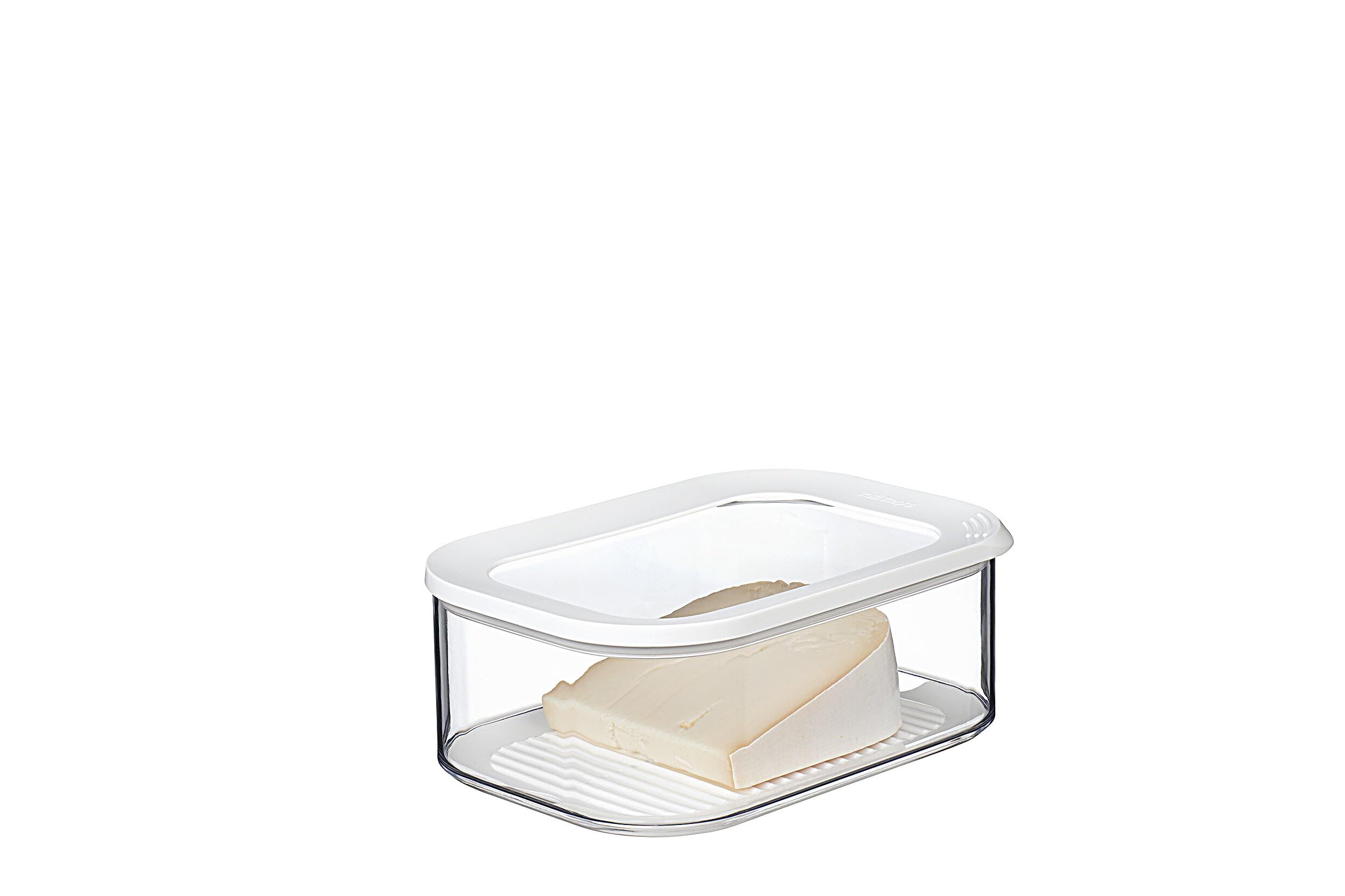 MEPAL, MODULA Food Storage Cheese Box with Lid for Parmesan, Cheddar, Feta, Mozzarella, All Cheese Types, BPA Free, 2000ml | 68oz, 1 Count