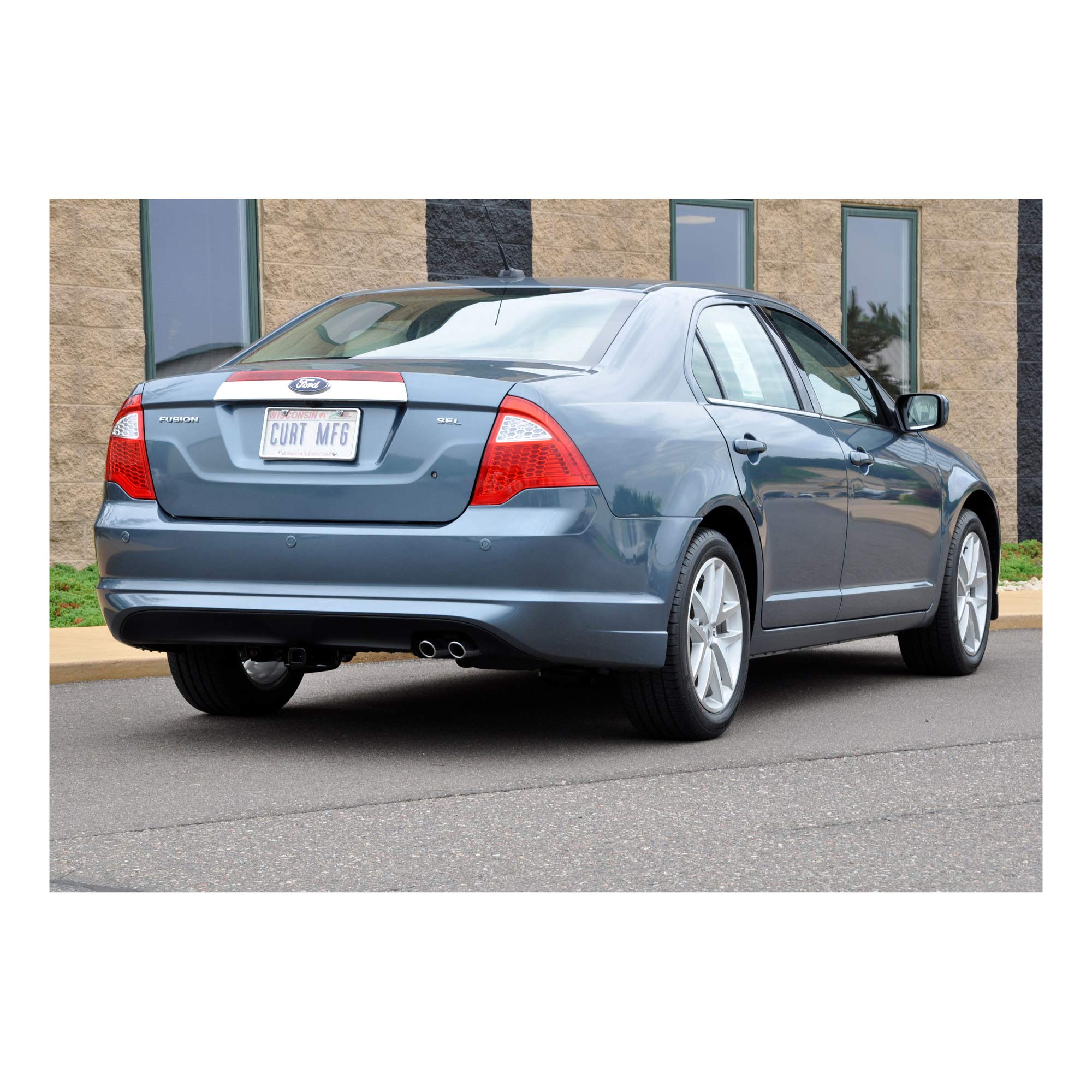 CURT 113903 Class 1 Trailer Hitch with Ball Mount, 1-1/4-In Receiver, Fits Select Ford Fusion, Lincoln MKZ, Mercury Milan
