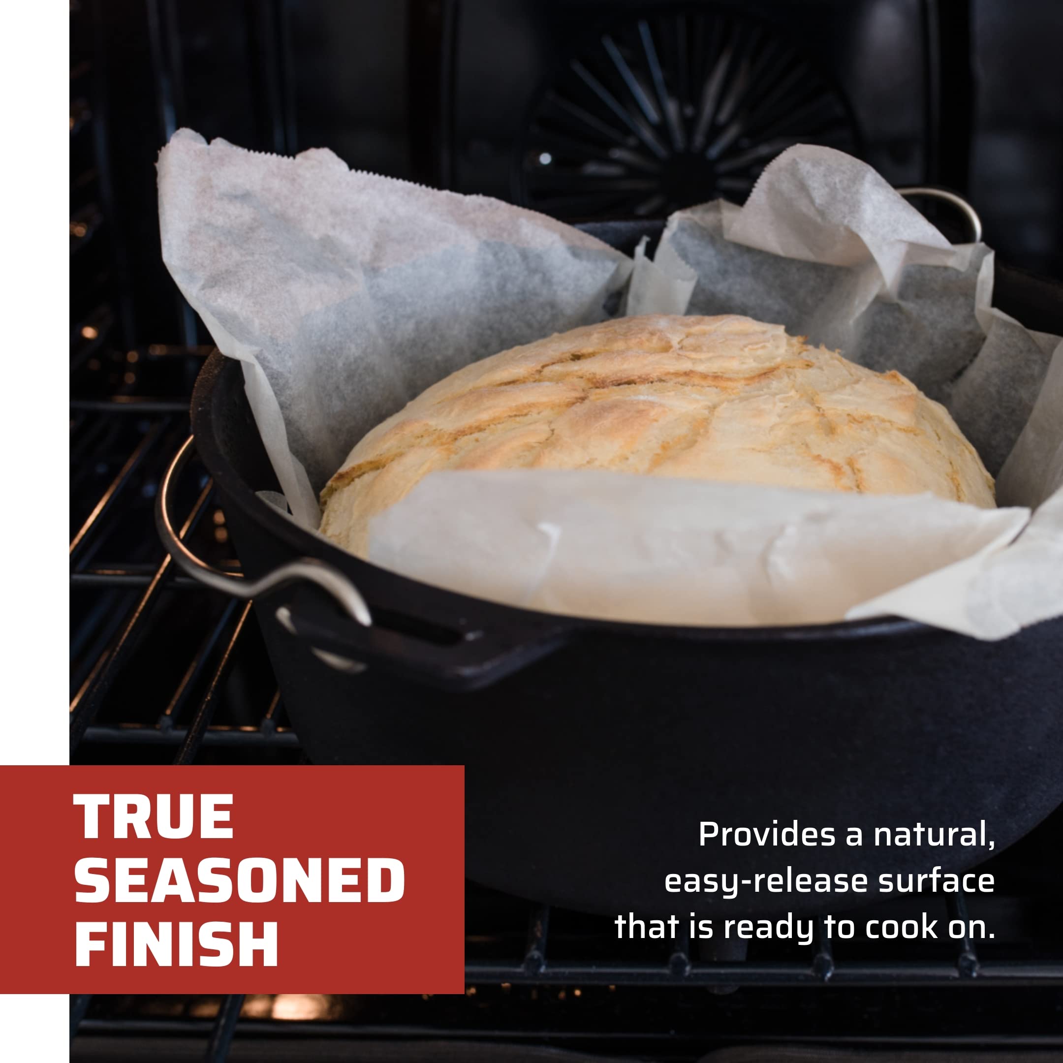 6 Qt Seasoned Cast Iron Dutch Oven