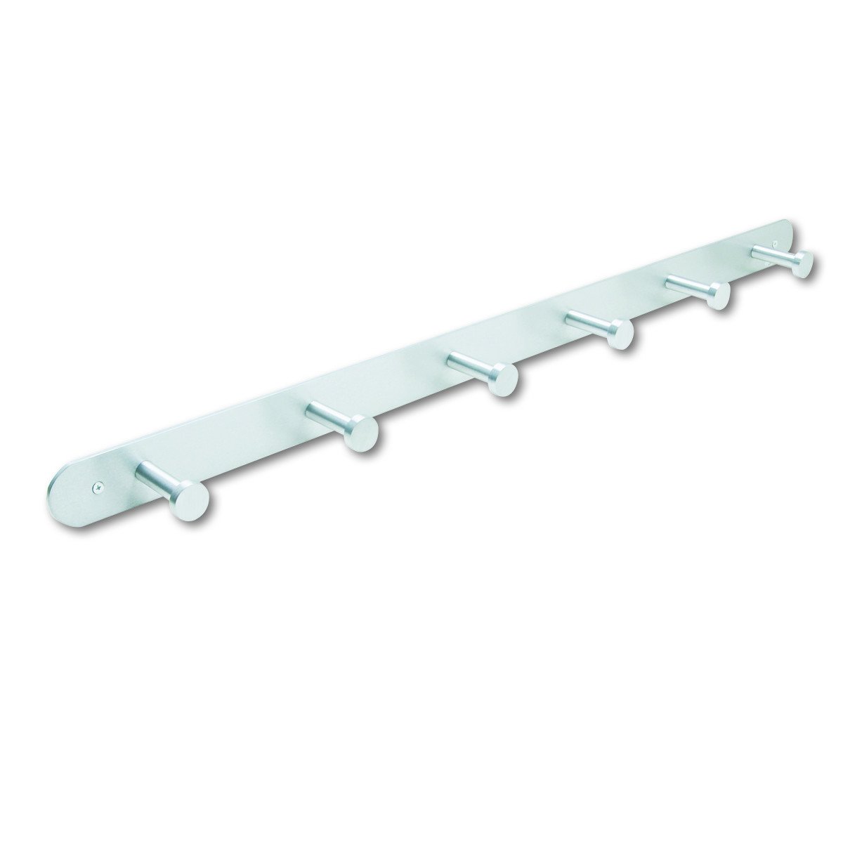 Safco Products 4202 Nail Head Coat Hook, 6 Hook, Silver