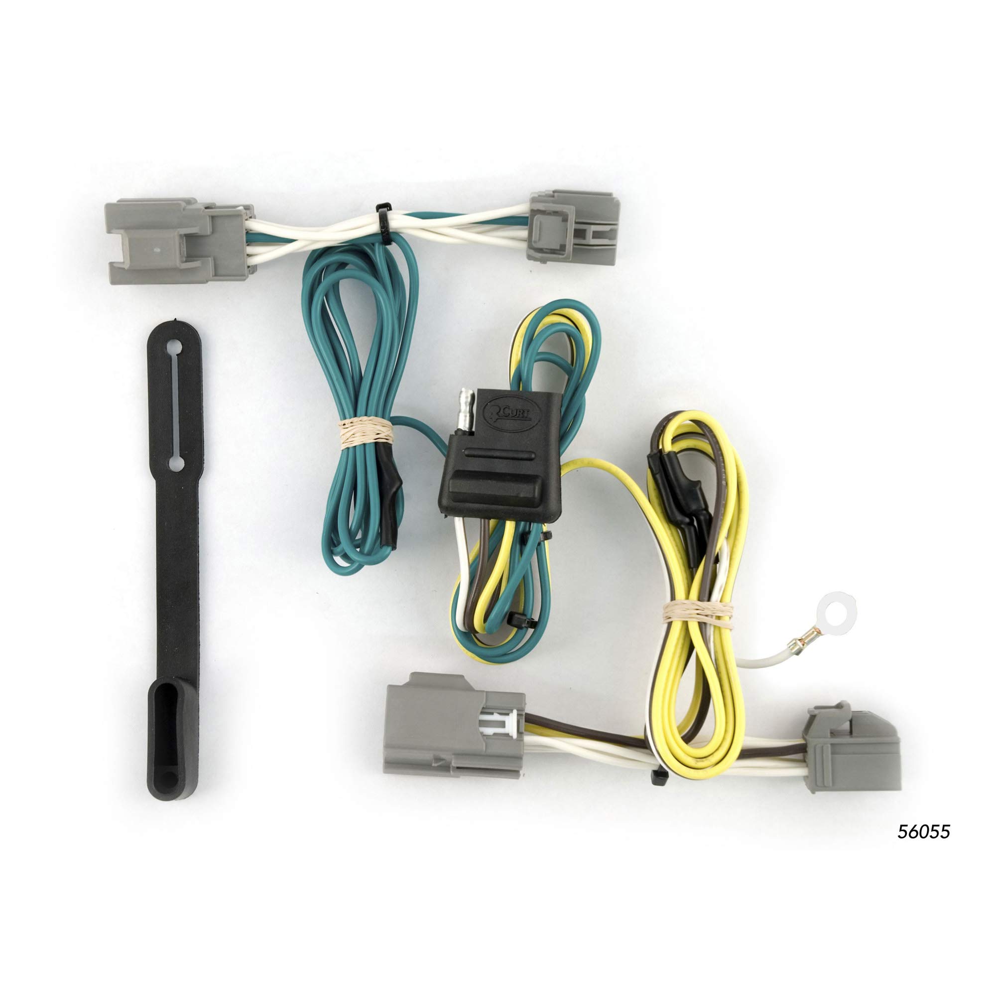 CURT 56055 Vehicle-Side Custom 4-Pin Trailer Wiring Harness, Fits Select Ford Taurus X