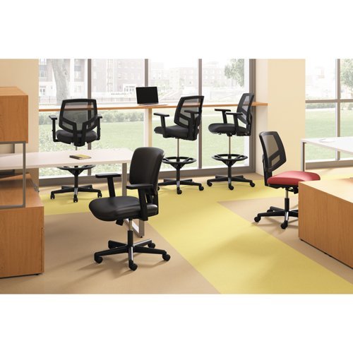HON Volt Low-Back Task Upholstered Computer Chair for Office Desk, Blue