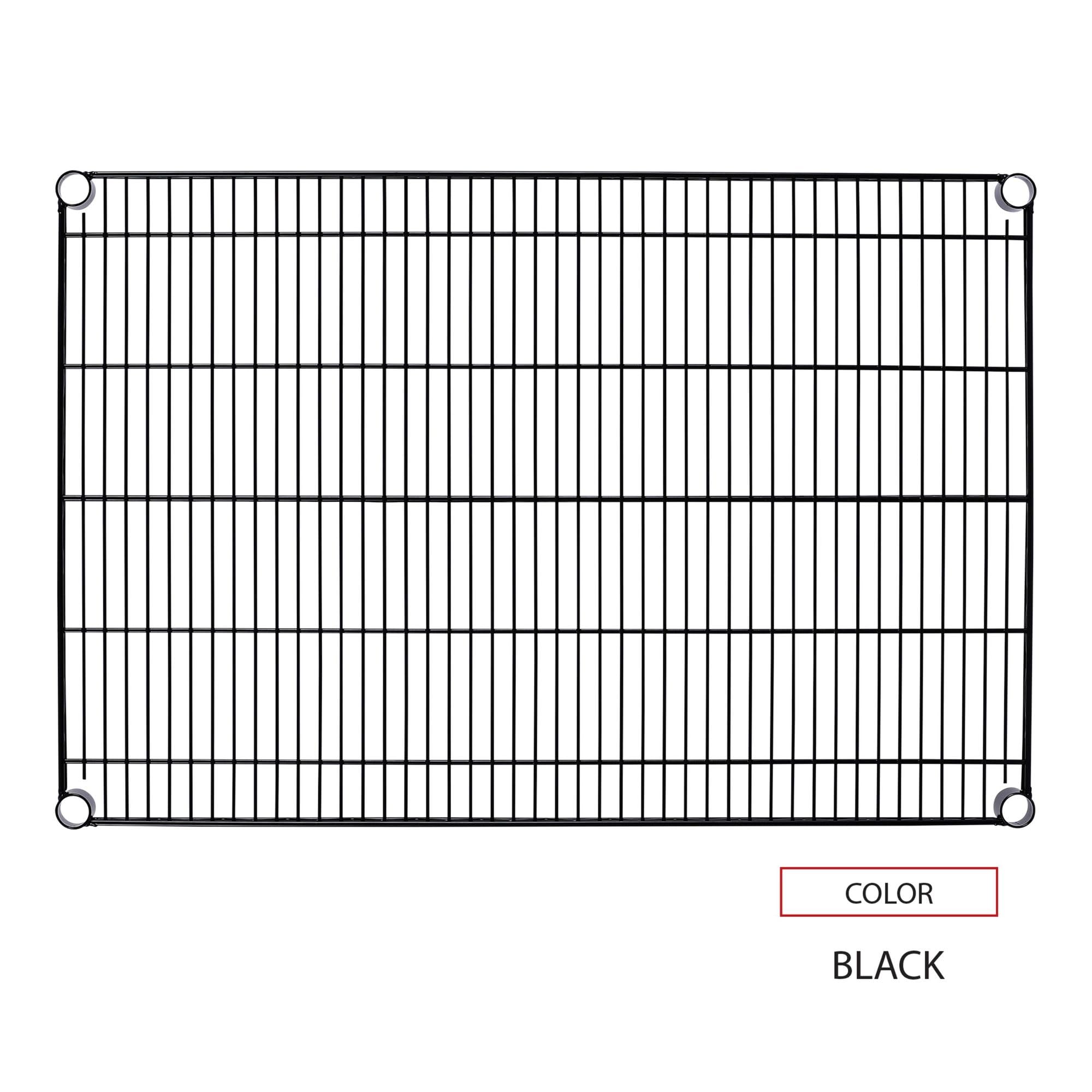 Alera SW583624BL Industrial Extra Wire Shelves, 36w x 24d, Black (Case of 2)