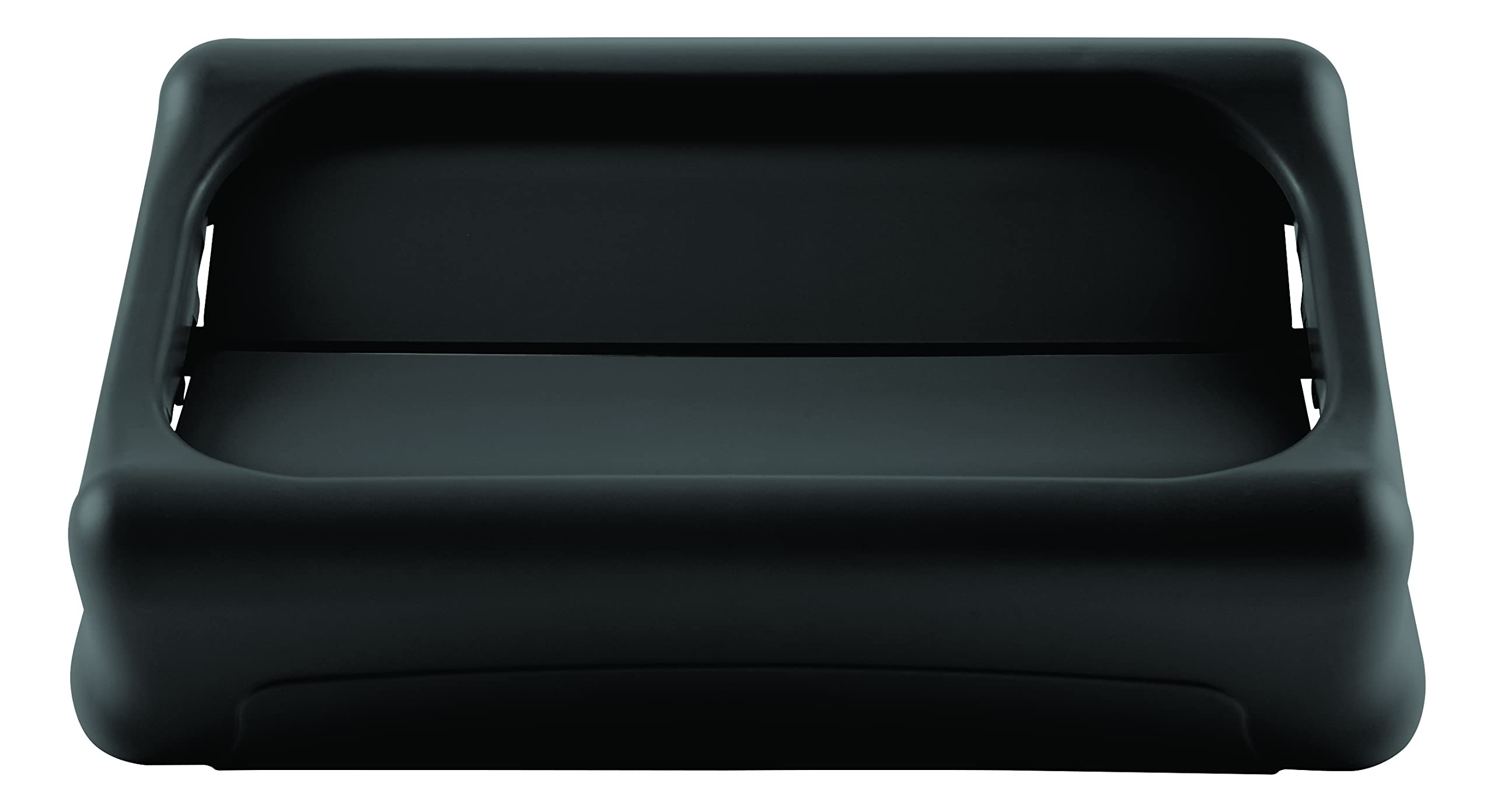 Rubbermaid Commercial Products Slim Jim Trash Can Swing Lid, Black, Plastic, Compatible with 23 Gallon Slim Jim Containers/Garbage Can
