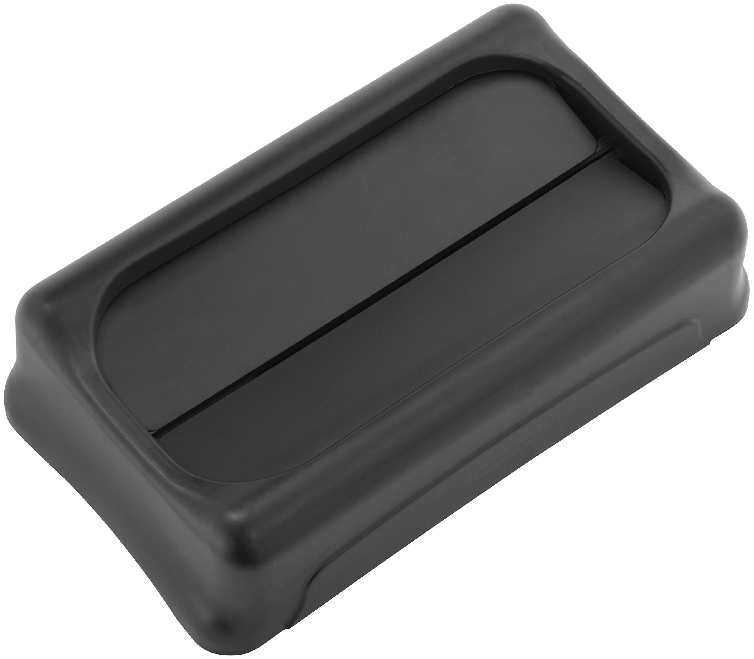 Rubbermaid Commercial Products Slim Jim Trash Can Swing Lid, Black, Plastic, Compatible with 23 Gallon Slim Jim Containers/Garbage Can