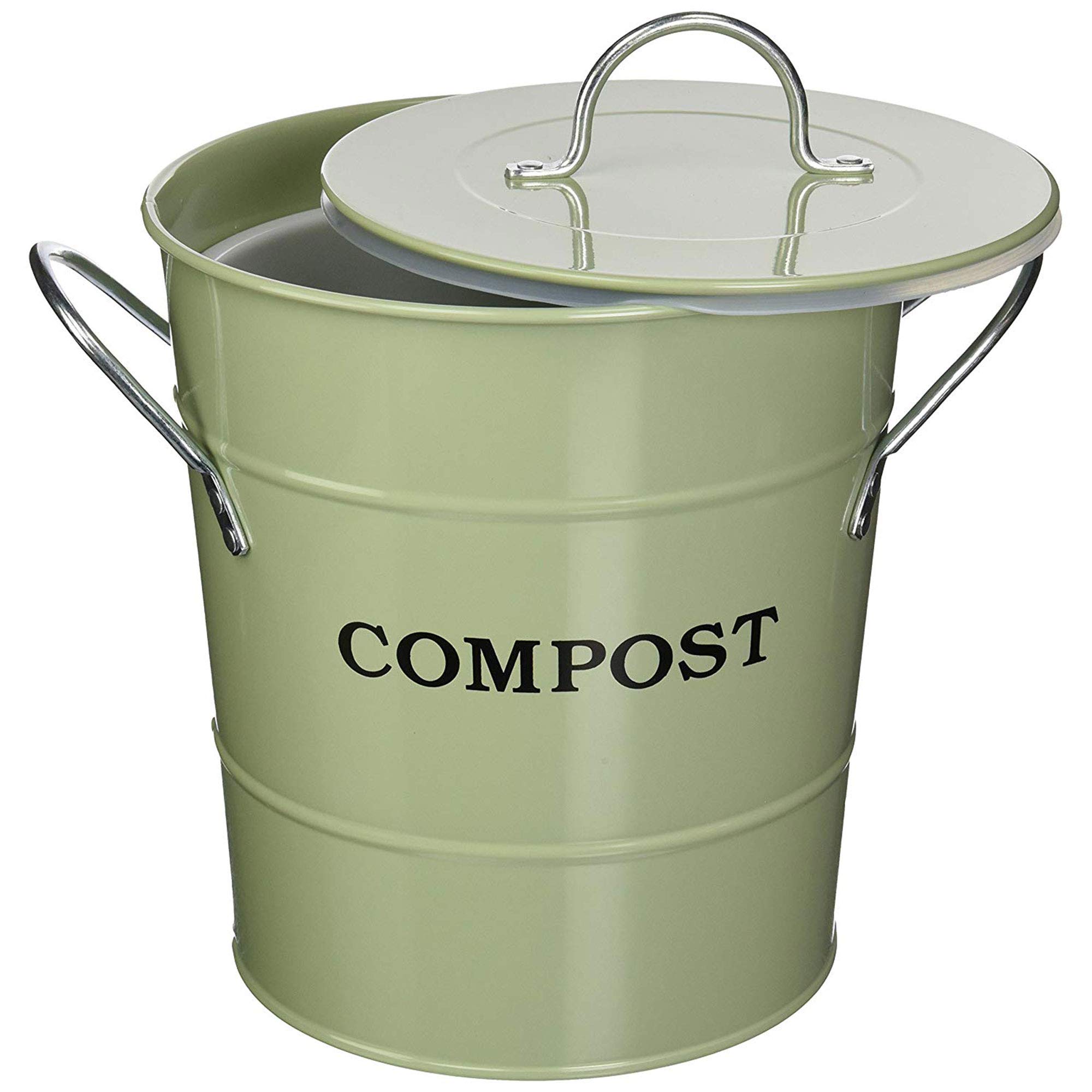 Exaco Trading Co. CPBG 01 Exaco 2-in-1 Indoor Compost Bucket, 1 Gallon, Green