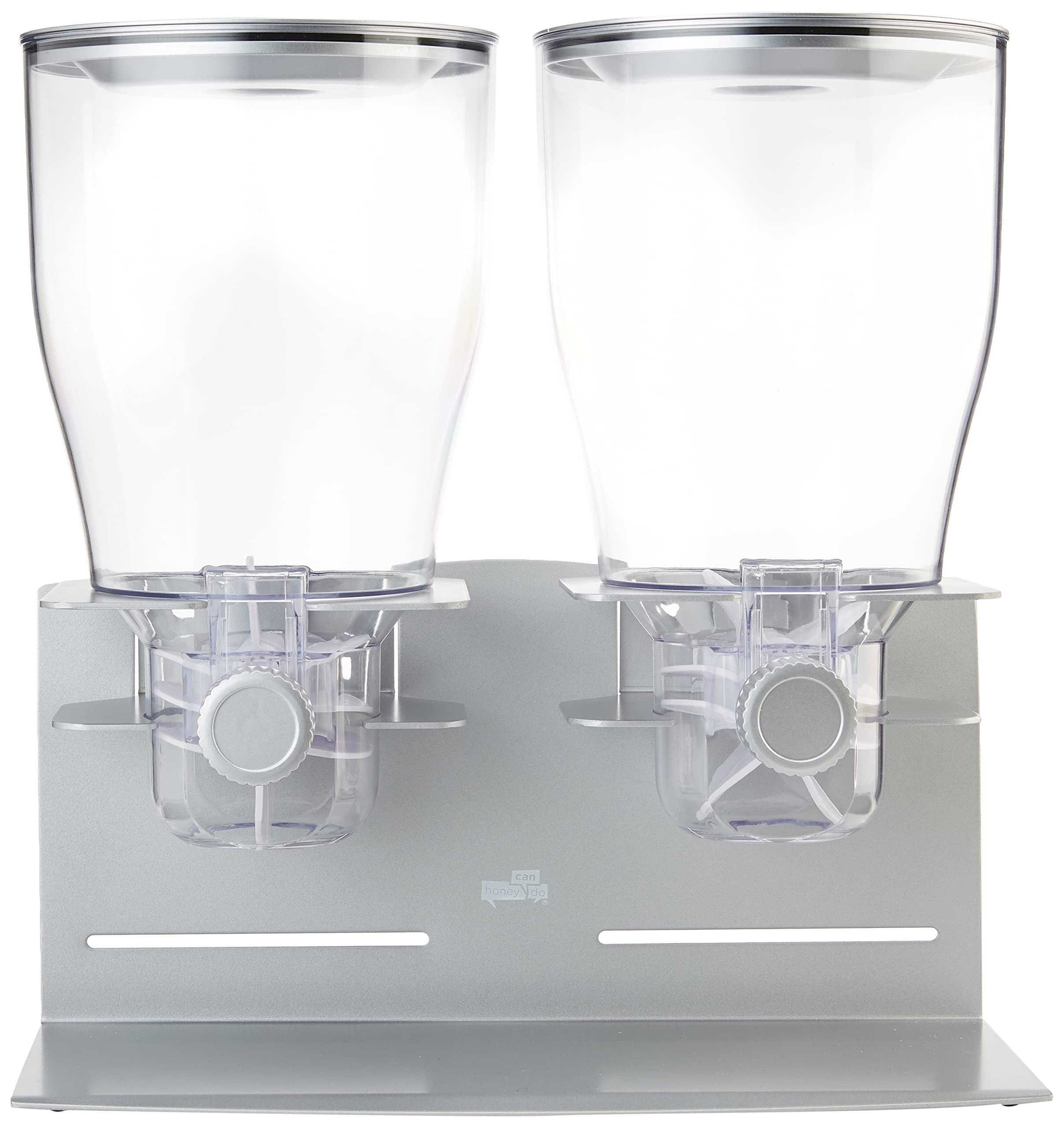 Zevro Commercial Plus Dry Food Dispenser, Dual Control, Stainless Steel, Silver/Chrome