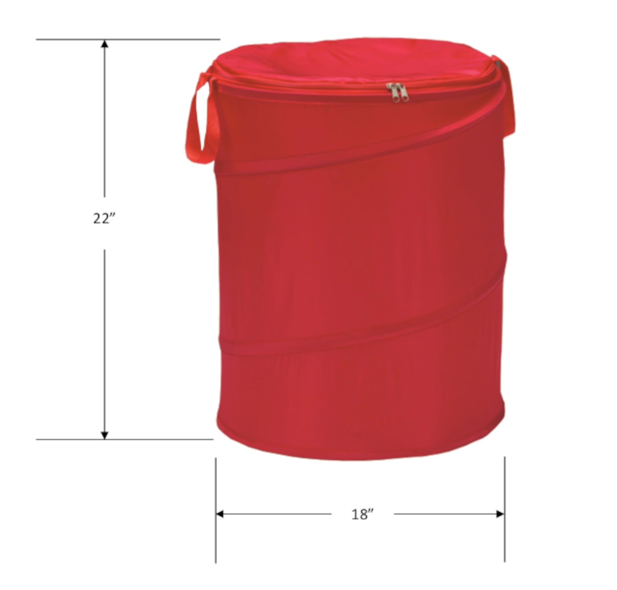Redmon For Kids pop up Hamper, Large, Red