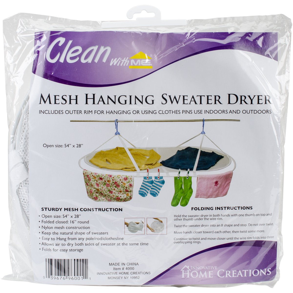 Innovative Home Creations 4000 Jumbo Sweater Dryer 54"X28"-White