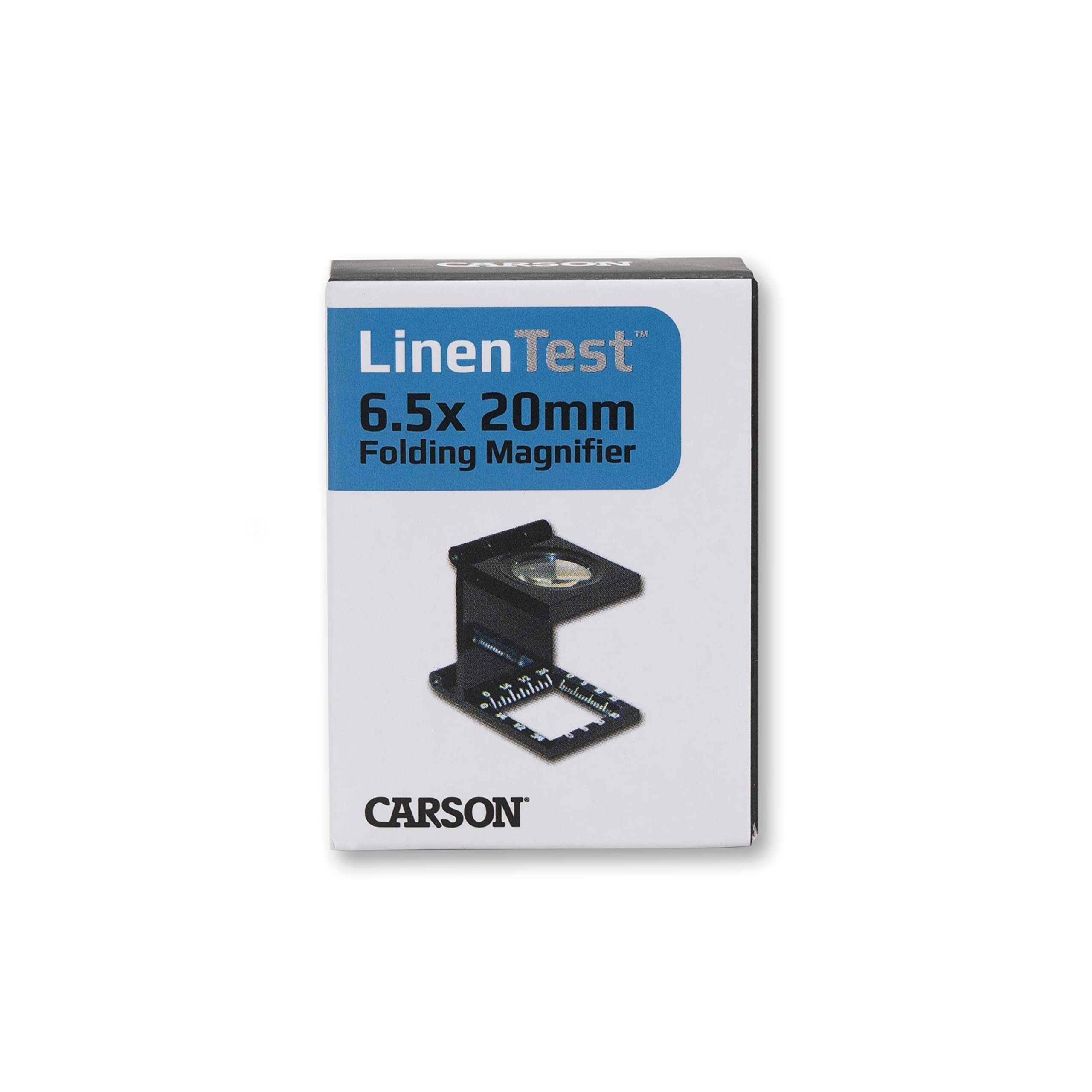 CarsonĀ® LinenTest 6.5x20mm Folding Magnifier (LT-20)