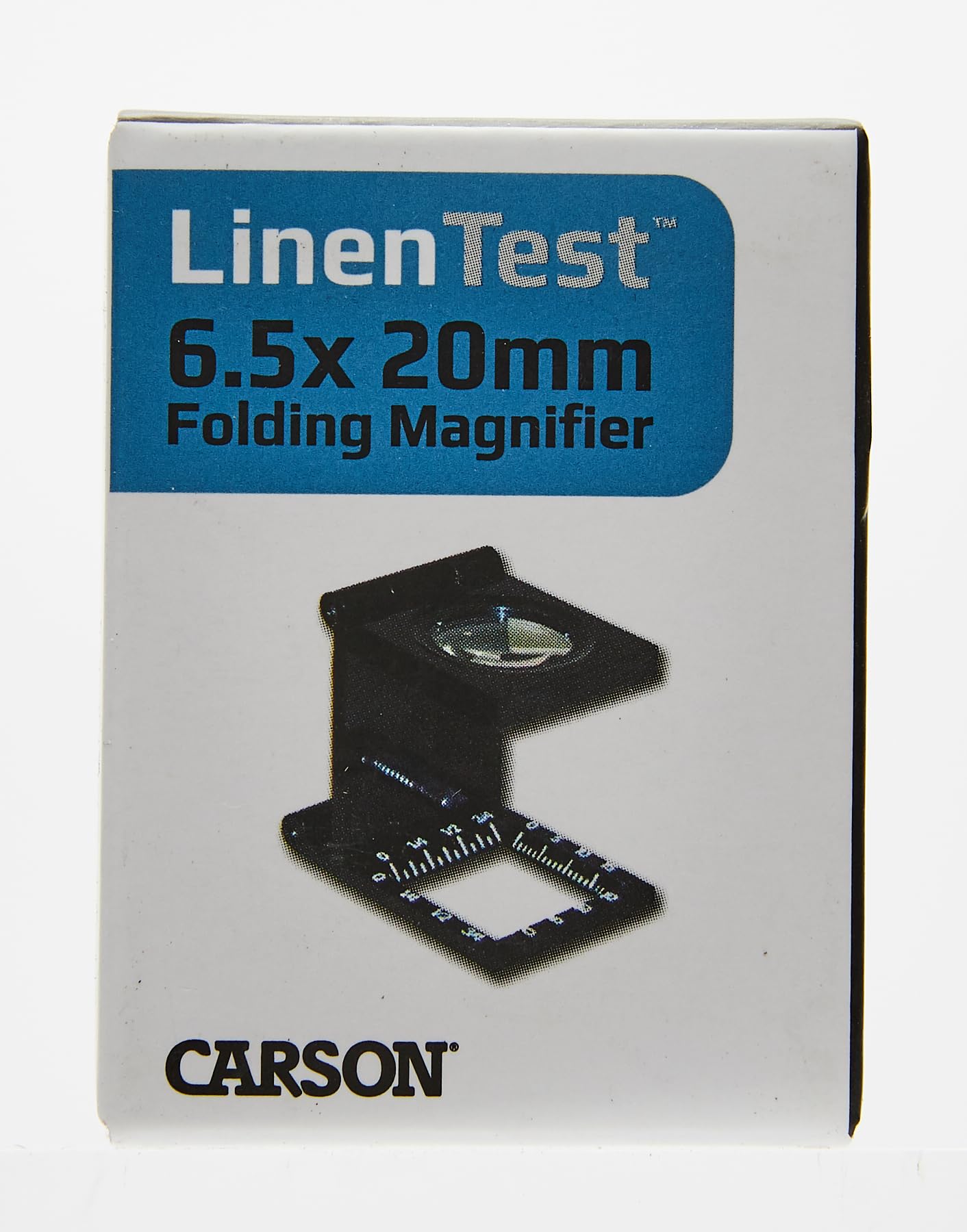 CarsonĀ® LinenTest 6.5x20mm Folding Magnifier (LT-20)