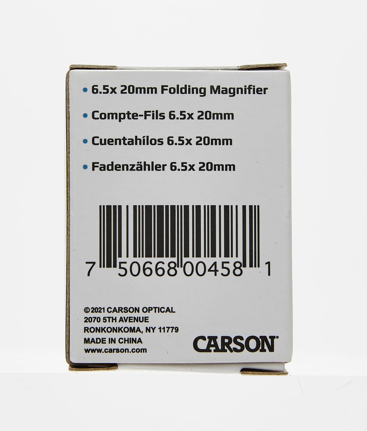 CarsonĀ® LinenTest 6.5x20mm Folding Magnifier (LT-20)