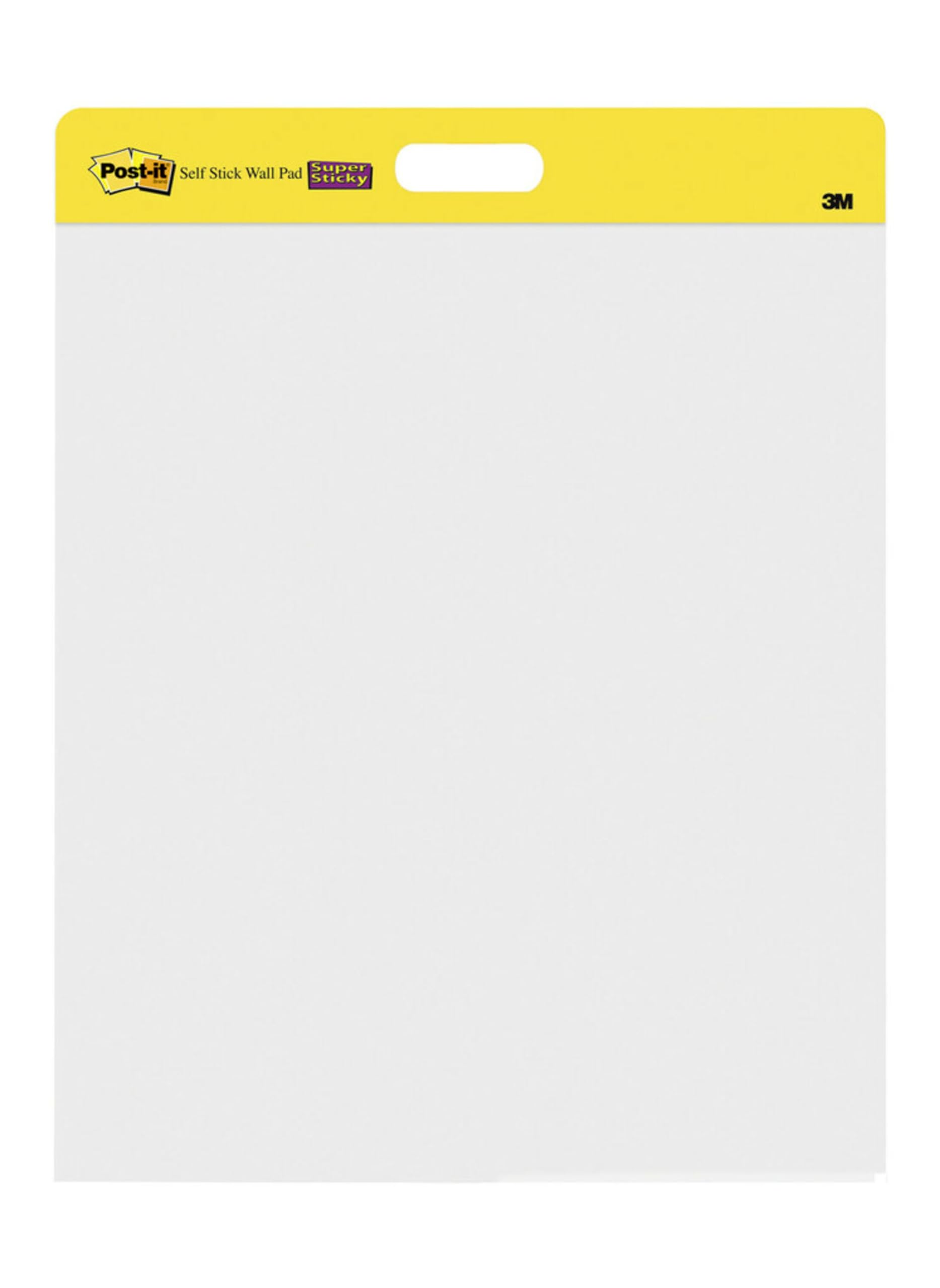 Post-it Easel Pad, 20 in x 23 in, White, 20 Sheets/Pad, 2 Pads/Pk, Mounts to surfaces with Command Strips included (566)