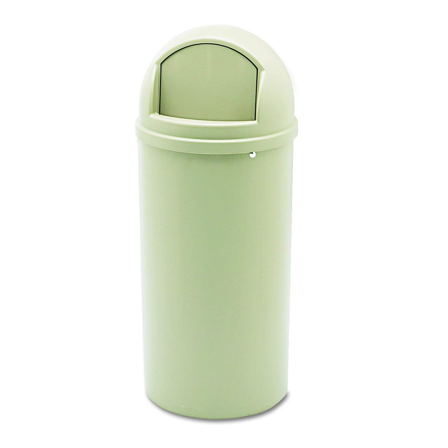 Rubbermaid Commercial 816088Bg Marshal Classic Container Round Polyethylene 15Gal Beige