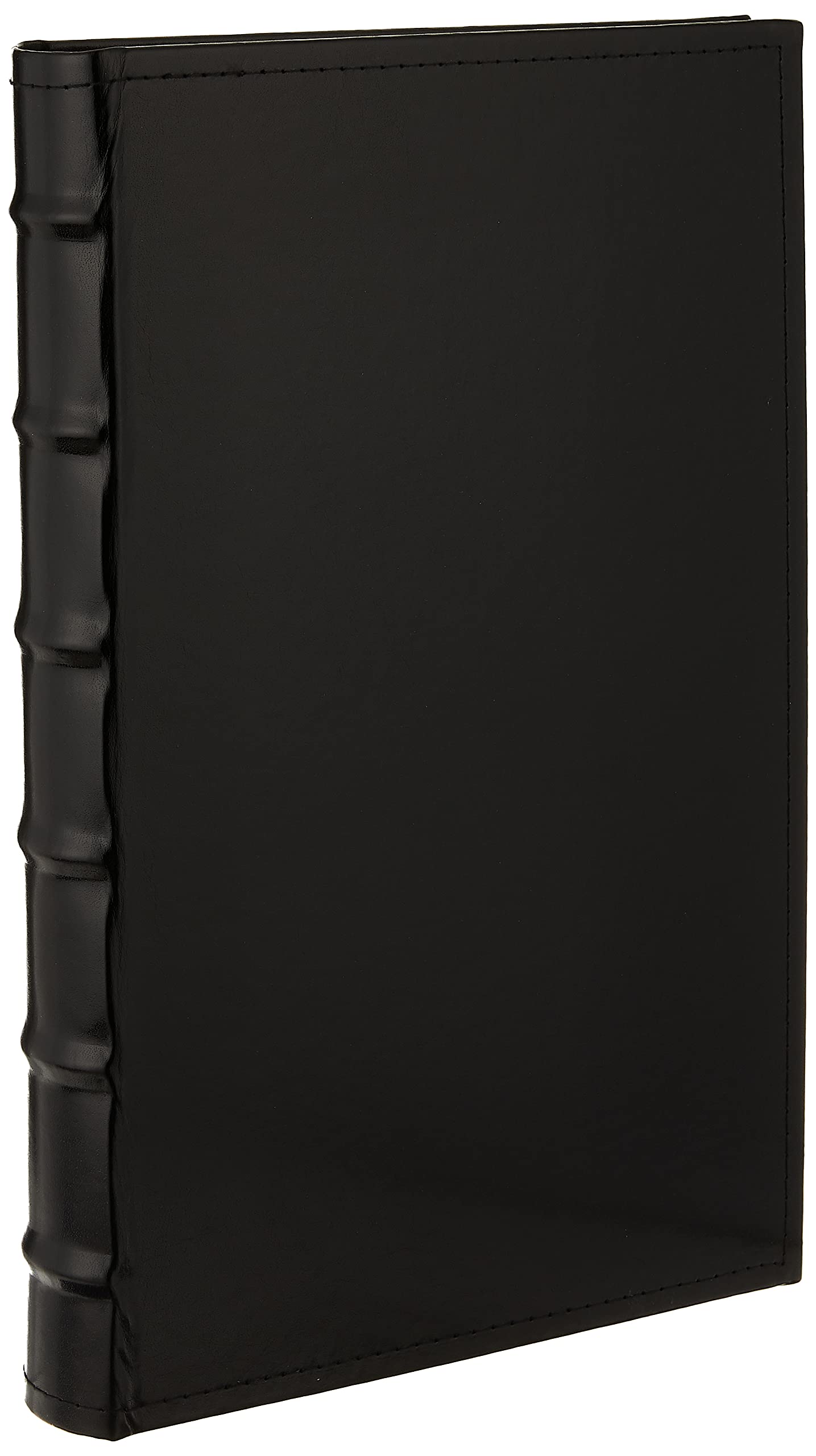 Pioneer Sewn Bonded Leather BookBound Bi-Directional Photo Album, Holds 300 4x6" Photos, 3 Per Page. Color: Black.