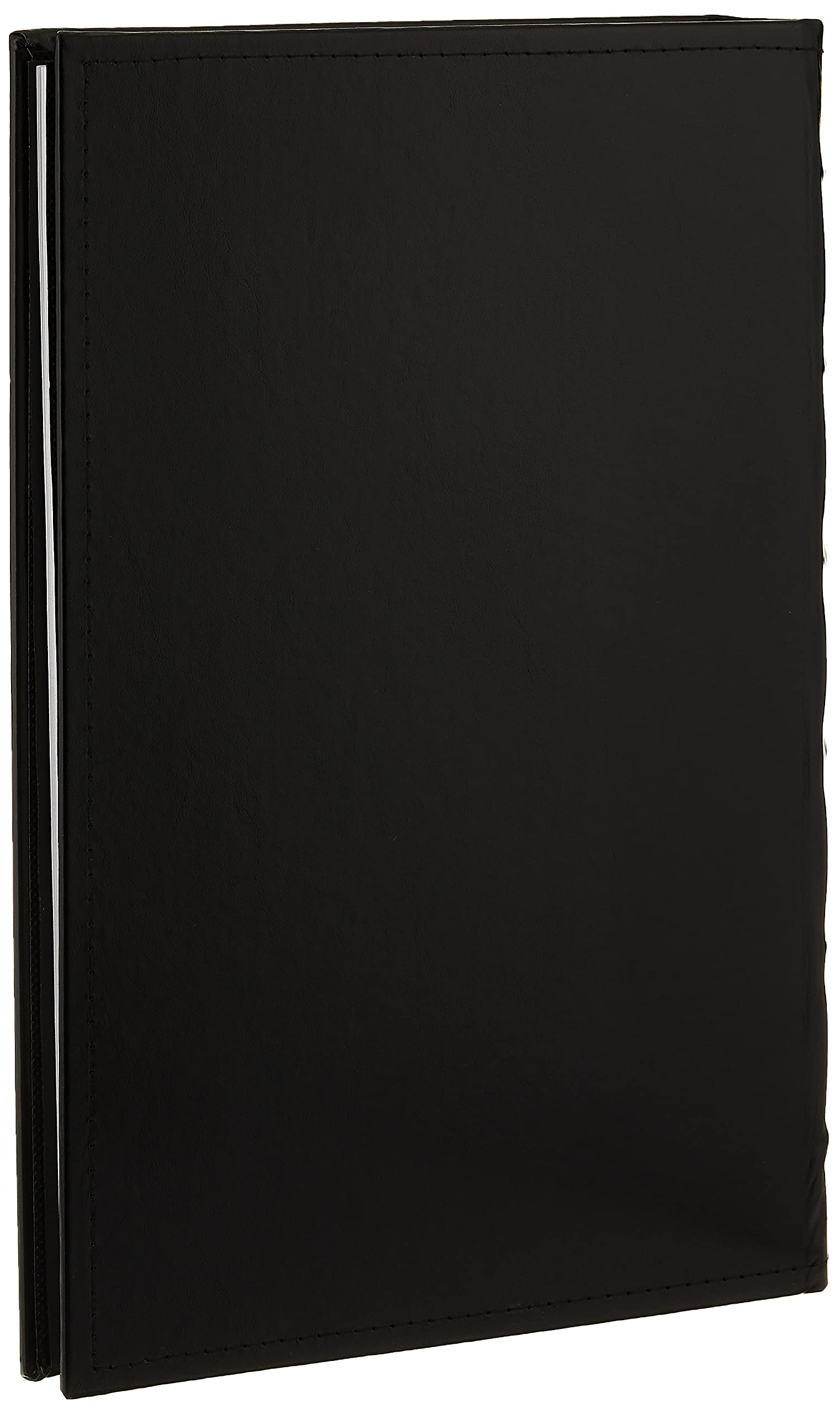 Pioneer Sewn Bonded Leather BookBound Bi-Directional Photo Album, Holds 300 4x6" Photos, 3 Per Page. Color: Black.