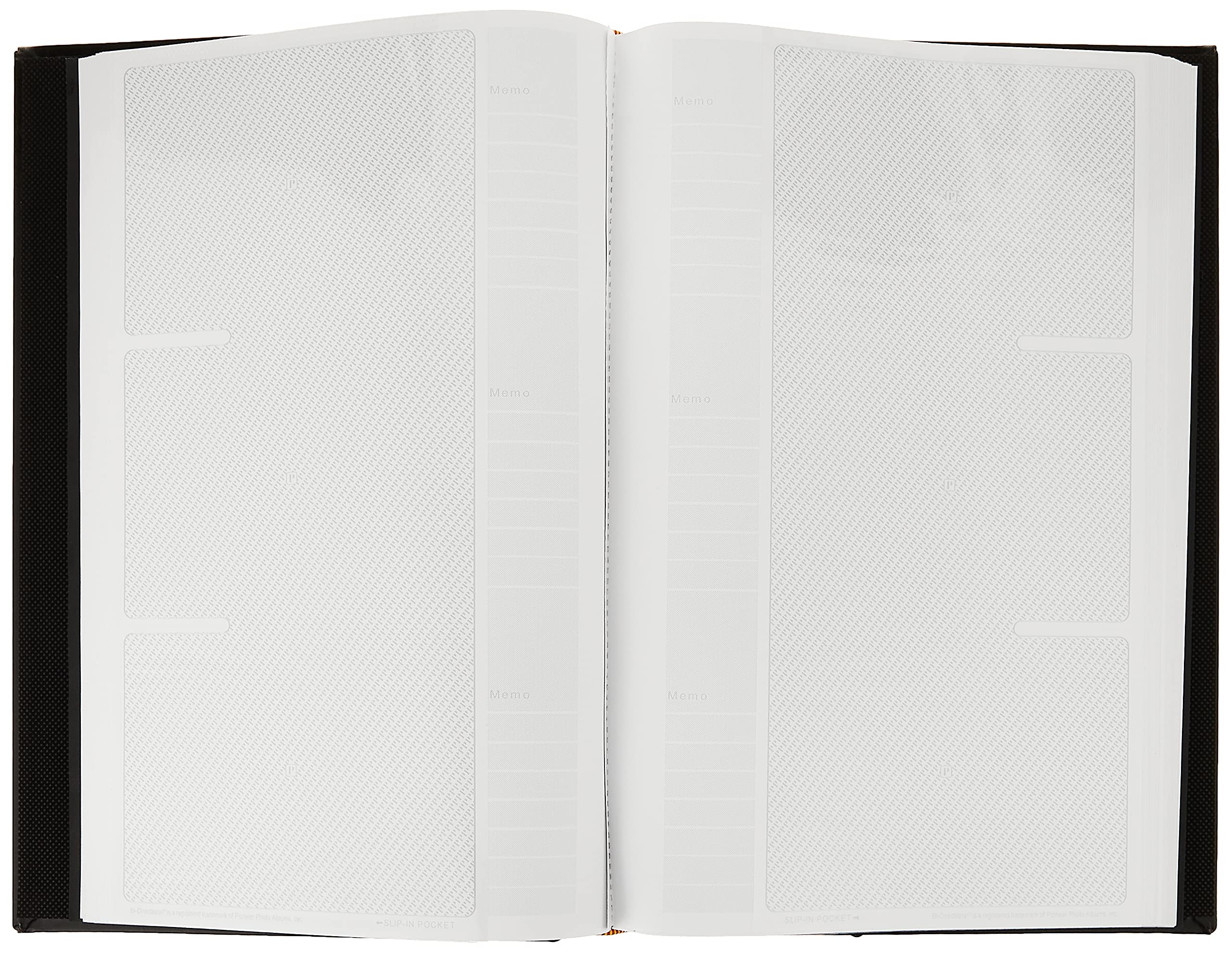 Pioneer Sewn Bonded Leather BookBound Bi-Directional Photo Album, Holds 300 4x6" Photos, 3 Per Page. Color: Black.