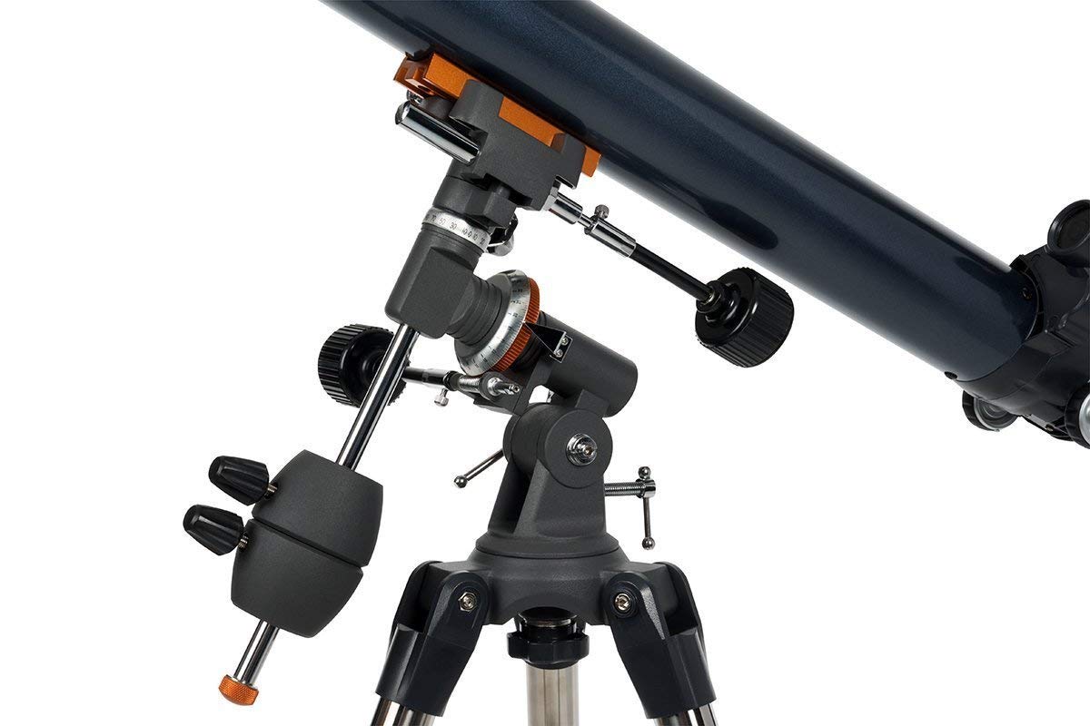 Celestron - AstroMaster 70EQ Refractor Telescope – Refractor Telescope for Beginners - Fully-Coated Glass Optics - Adjustable-Height Tripod - BONUS Astronomy Software Package