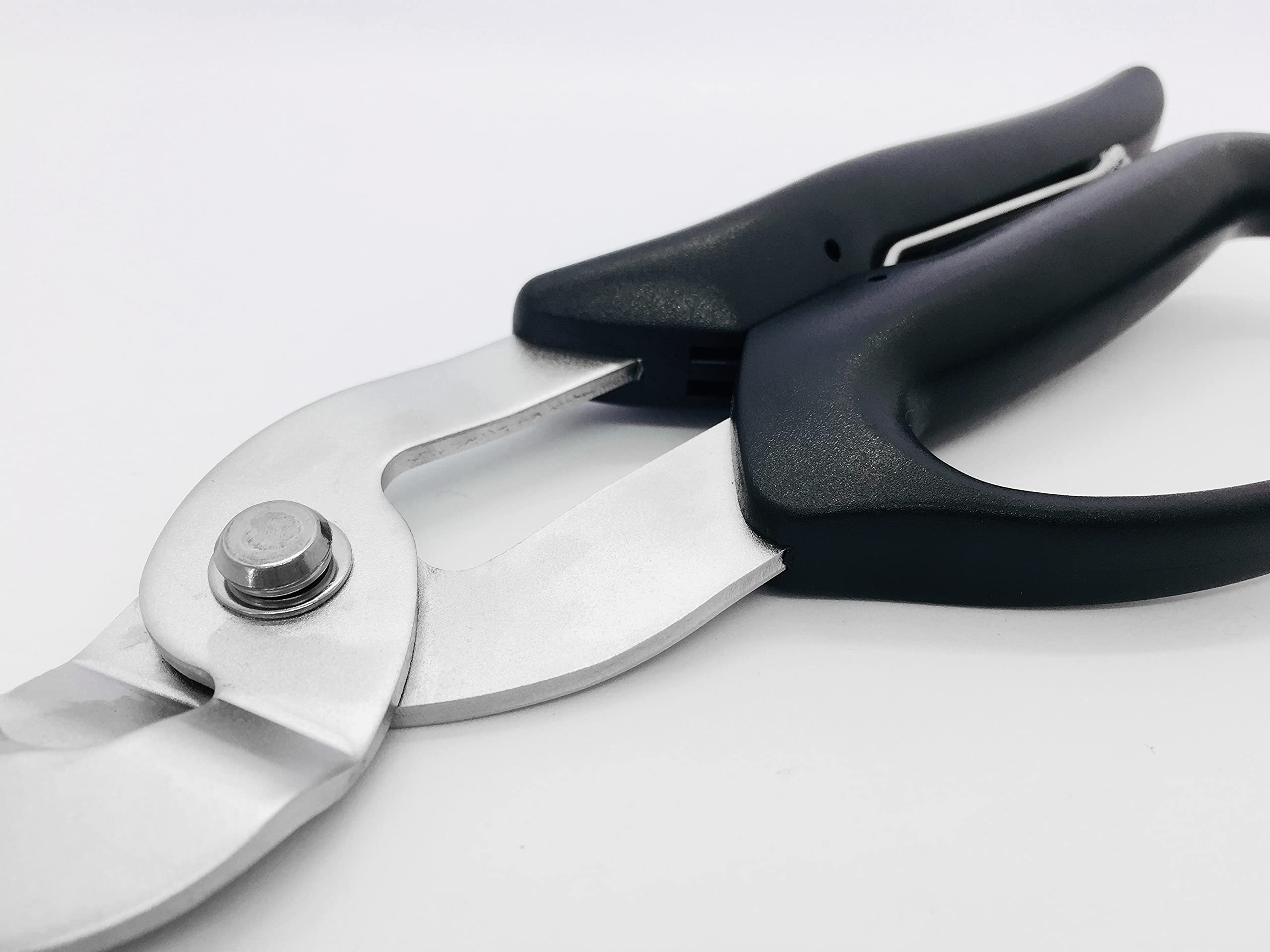 ALLEX Super Hard Spring Loaded Cardboard Scissors, Heavy Duty Shears for Thick Paper and Cardboard Box, Finest Stainless Steel Made in Japan