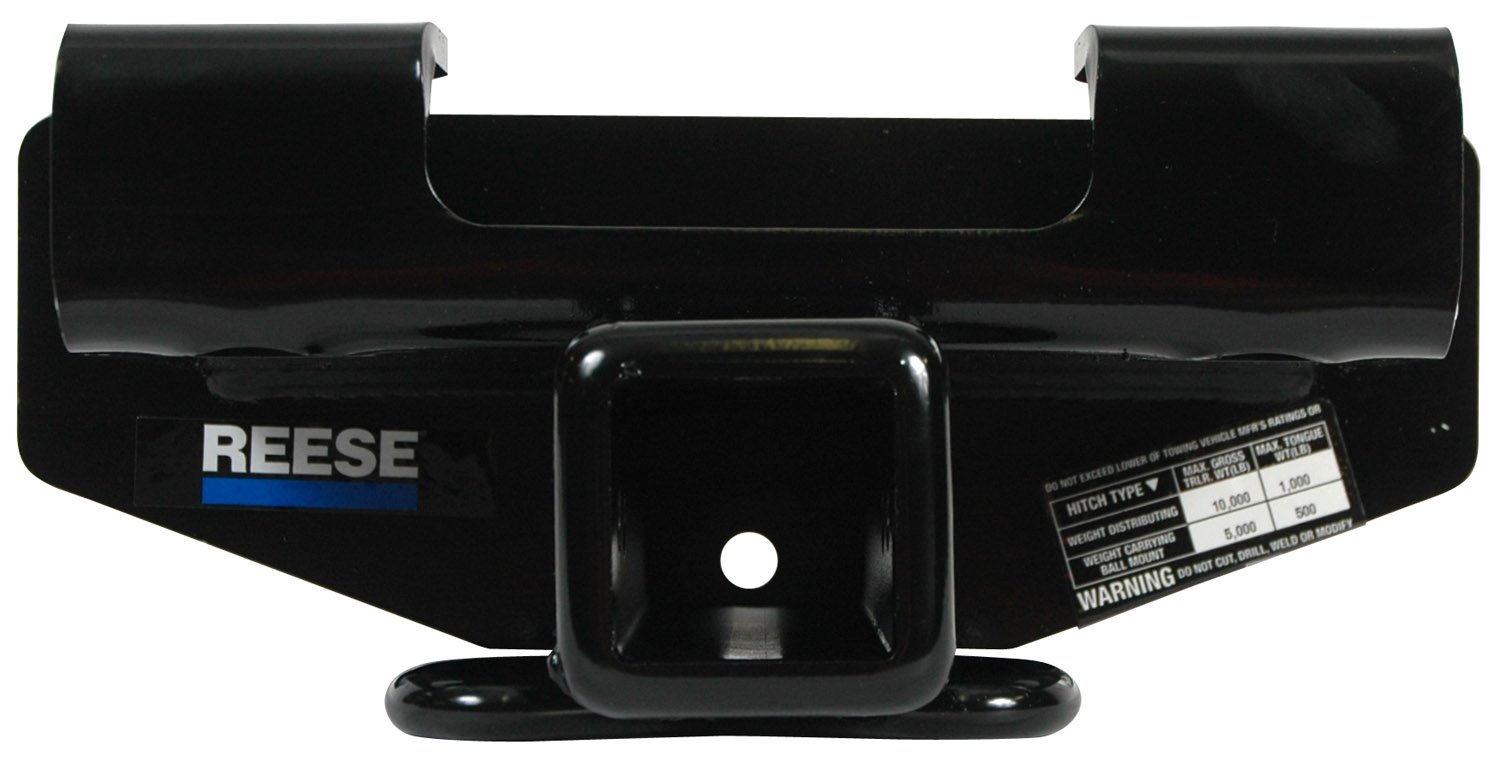 Reese 37084 Class III Custom-Fit Hitch with 2" Square Receiver opening, includes Hitch Plug Cover , Black