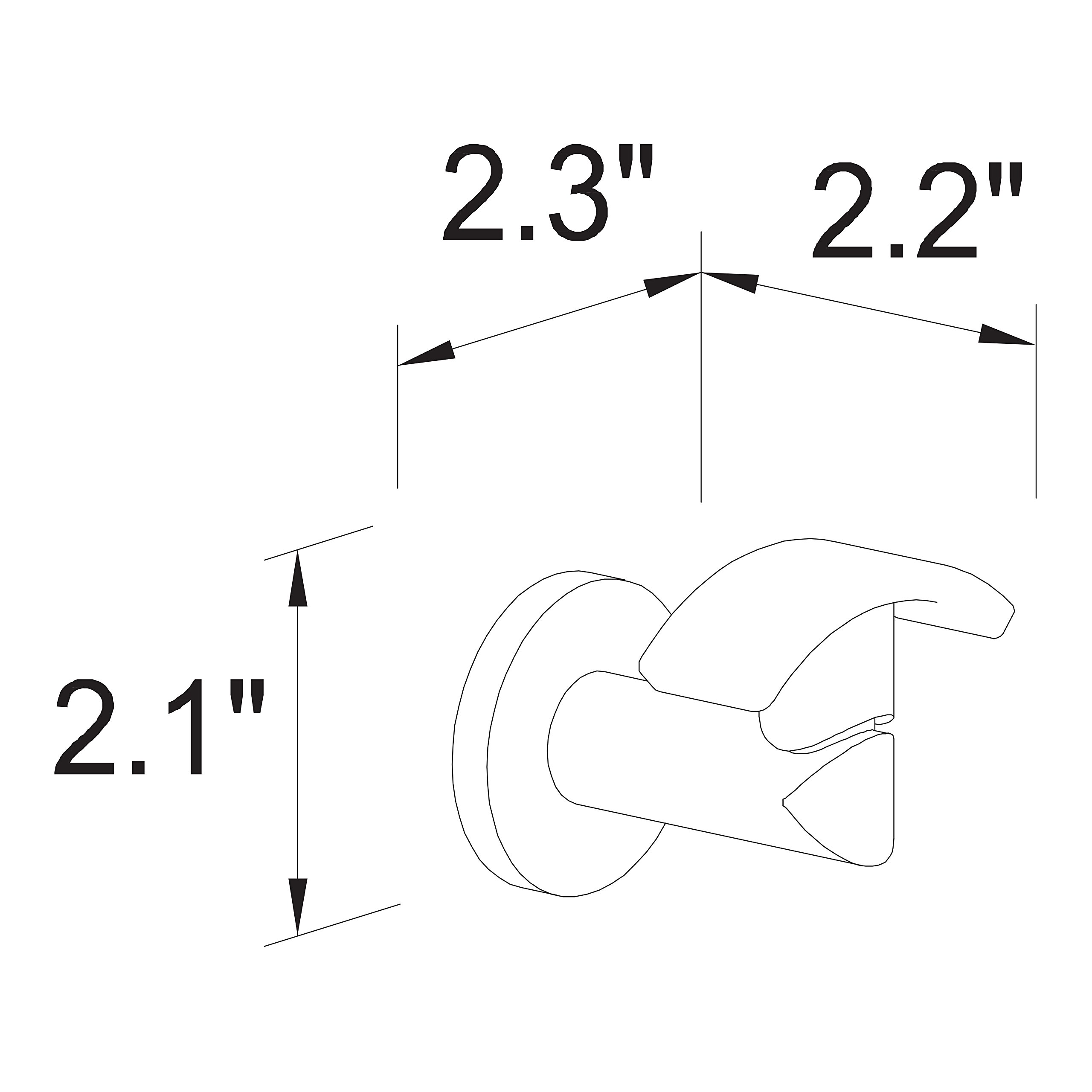 Motiv 0210/SN Sine Robe Hook, Arched, Satin Nickel