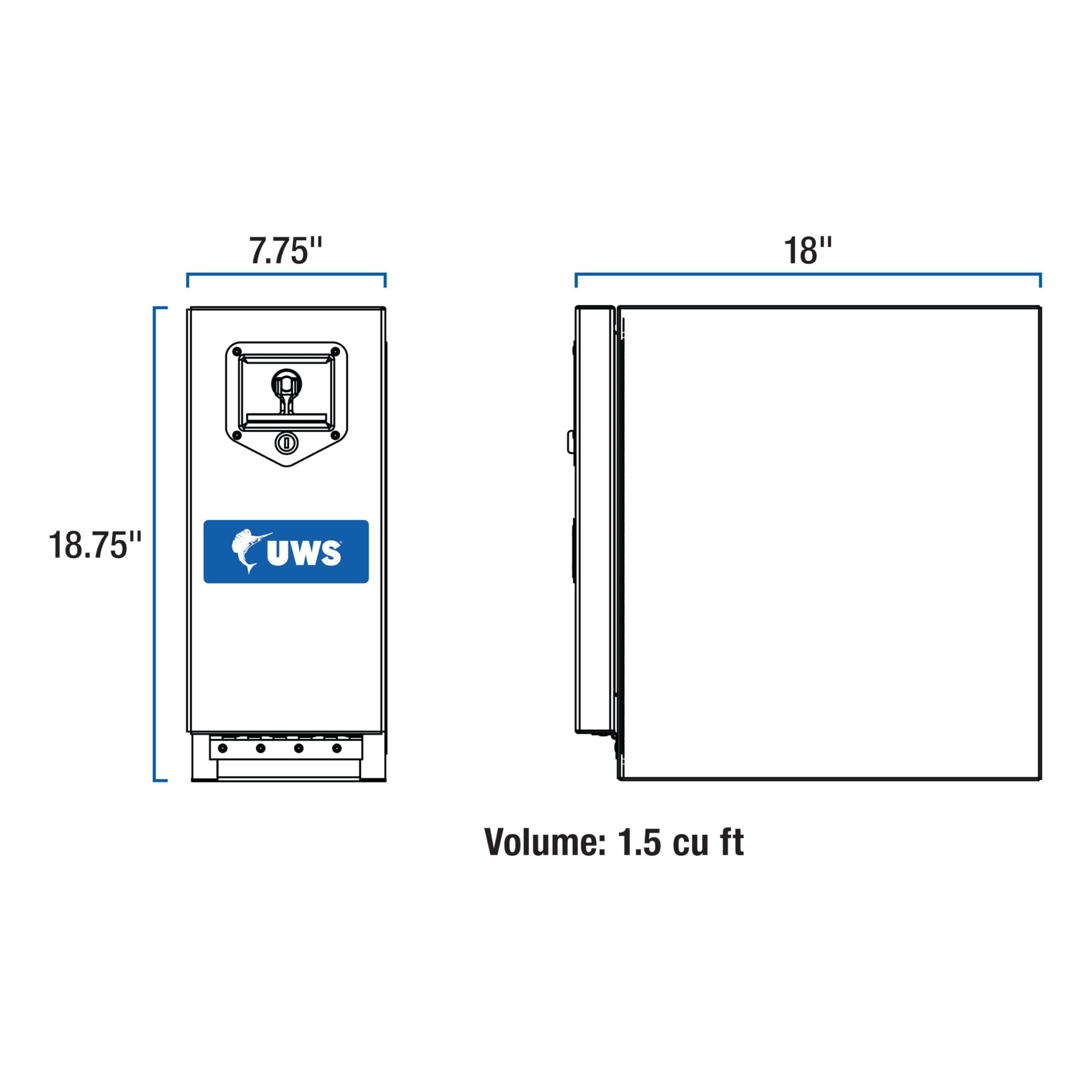 UWS DS-18 18" Drawer Slide Box